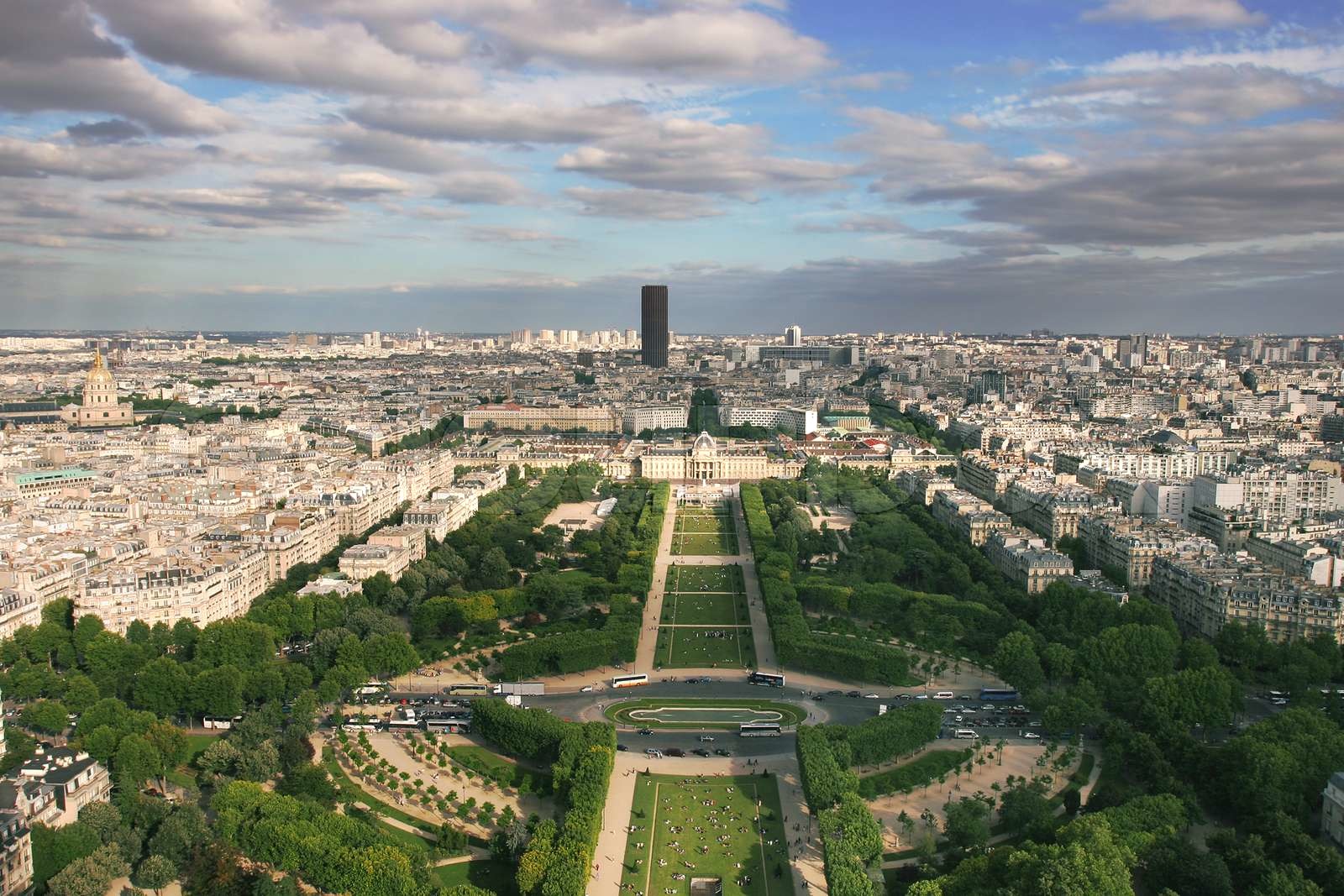 Luftfoto på Paris fra Eiffeltårnet | Stock foto | Colourbox