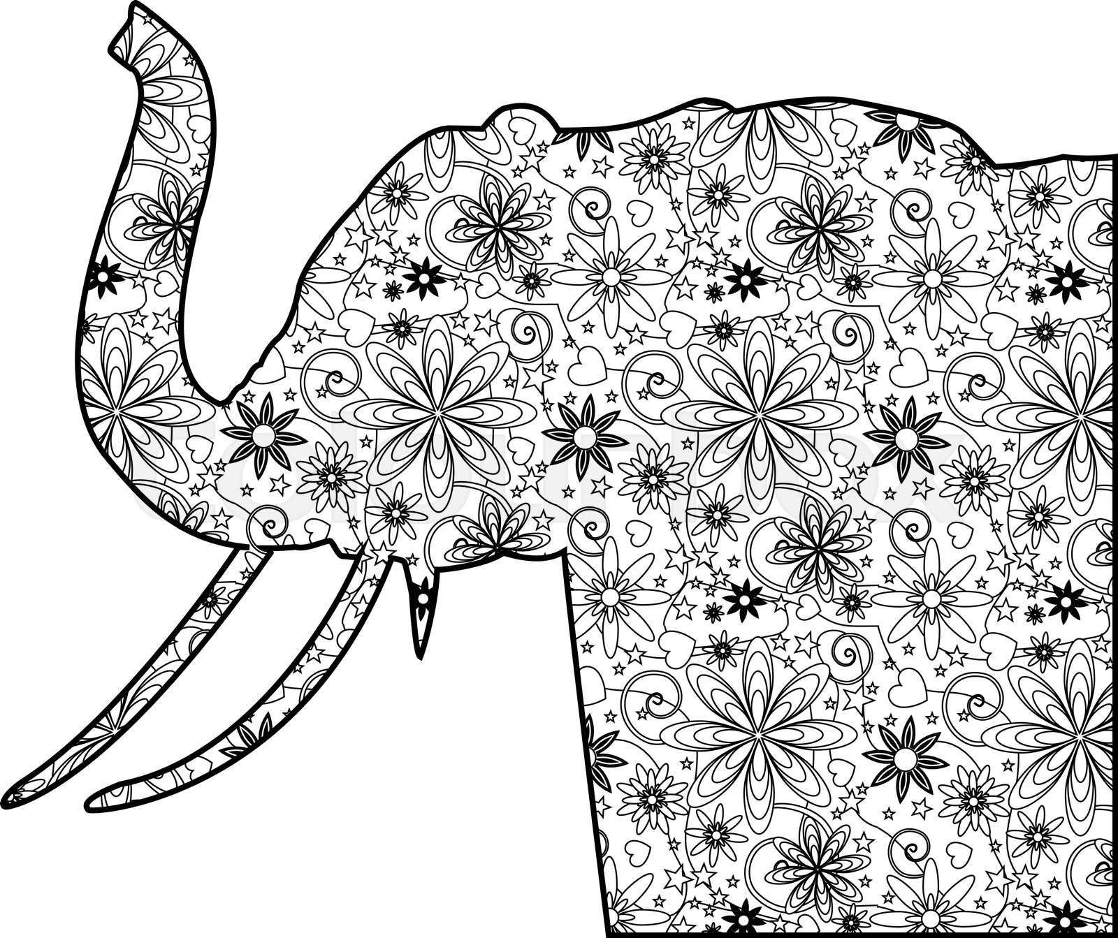 zentangle, mandala, dyr | Stock vektor | Colourbox