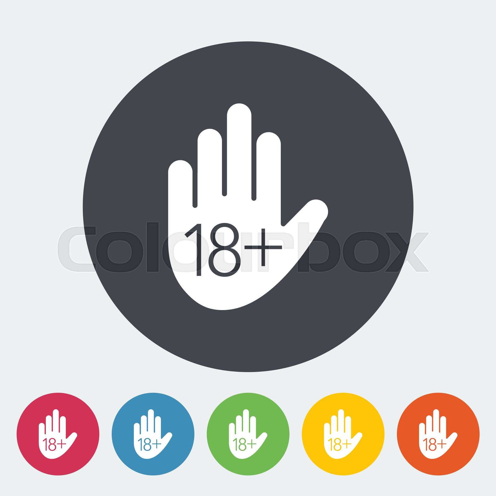 Age restriction. | Stock vector | Colourbox