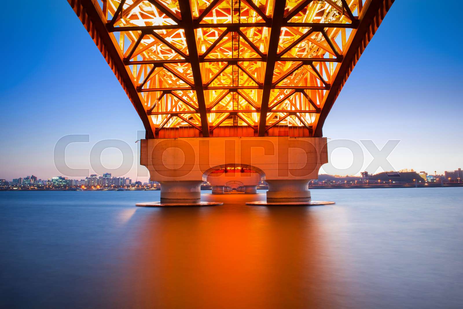 seongsan bridge in korea | Stock image | Colourbox