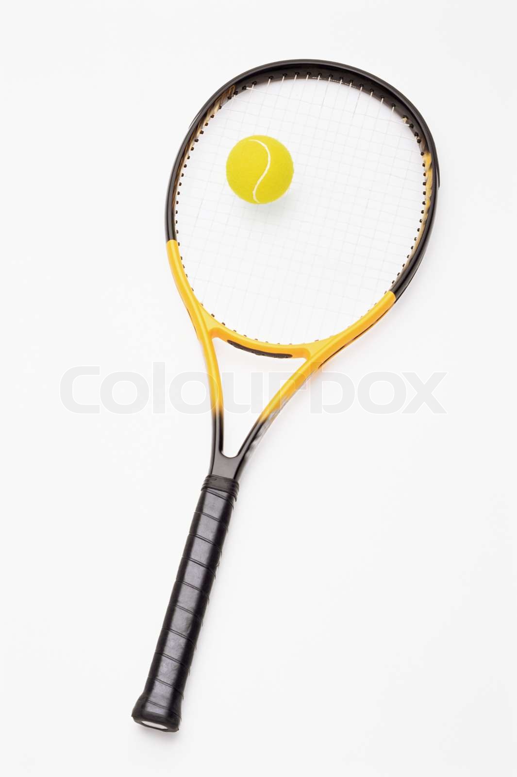 Tennis racket and ball | Stock image | Colourbox