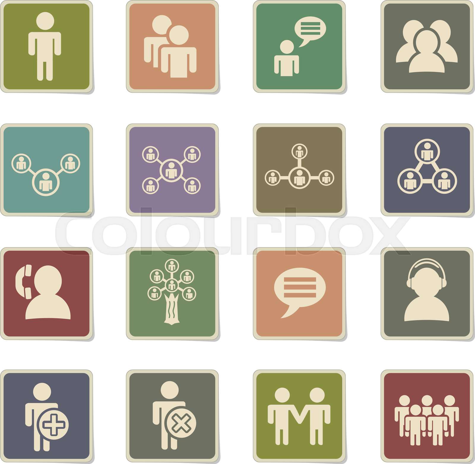 community icon set | Stock vector | Colourbox