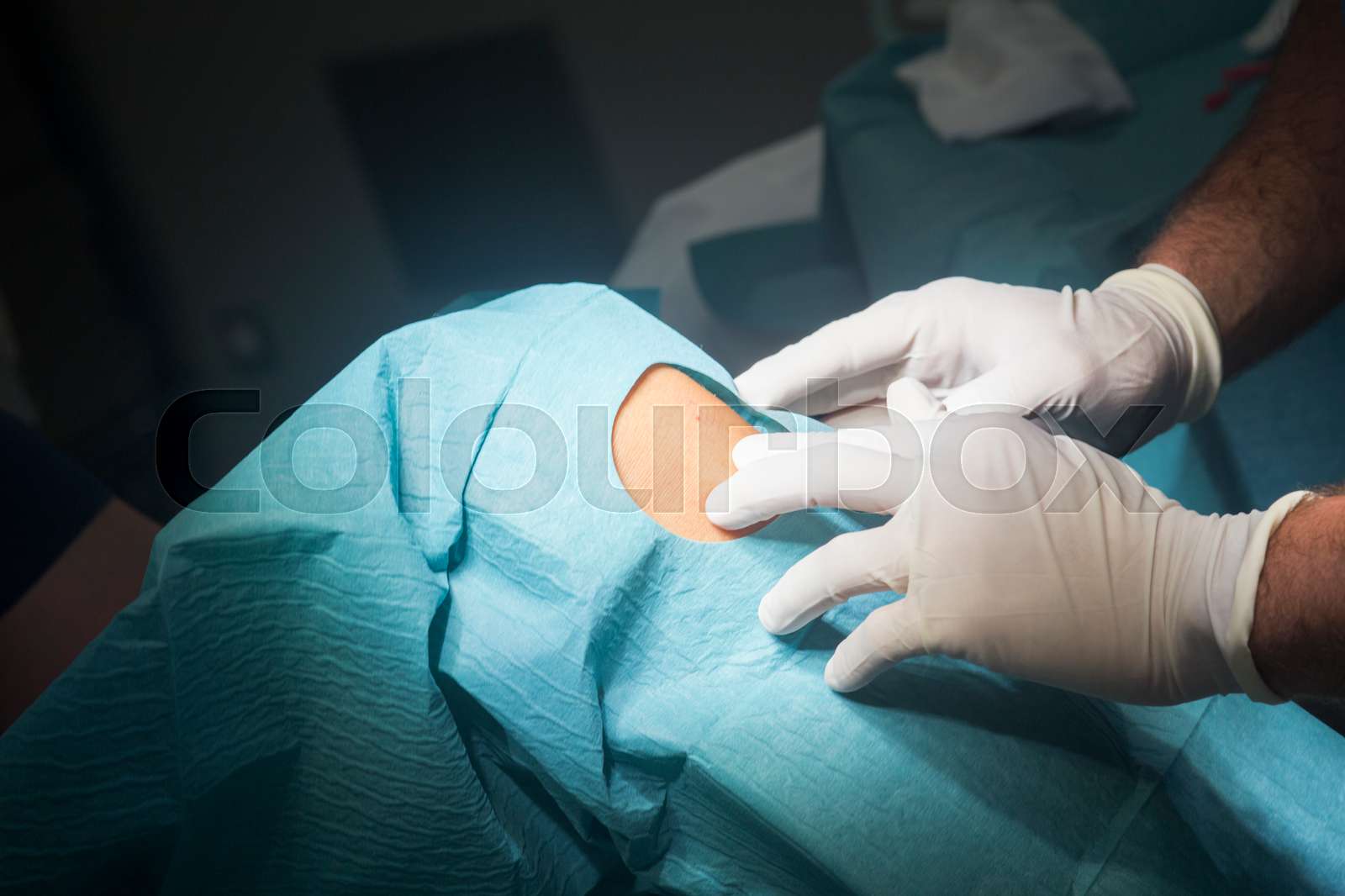 Knee surgery surgical operation | Stock image | Colourbox