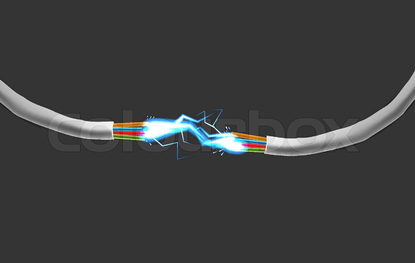 Strong Electric Connection Vector illustration | Stock vector | Colourbox