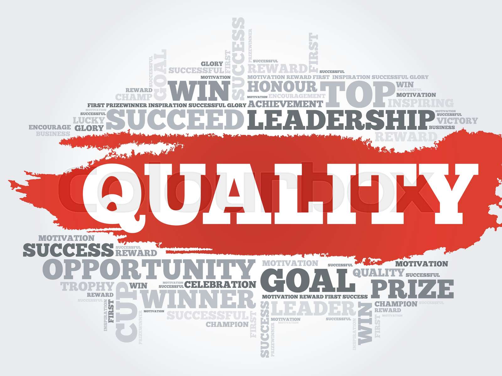 Quality word cloud | Stock vector | Colourbox