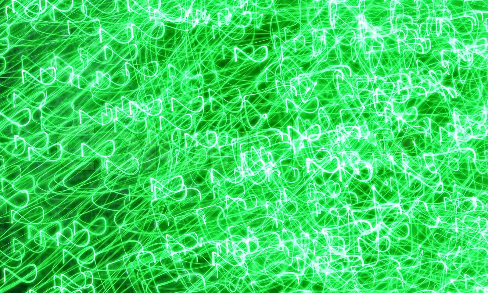 Green light effect background and texture also | Stock image | Colourbox