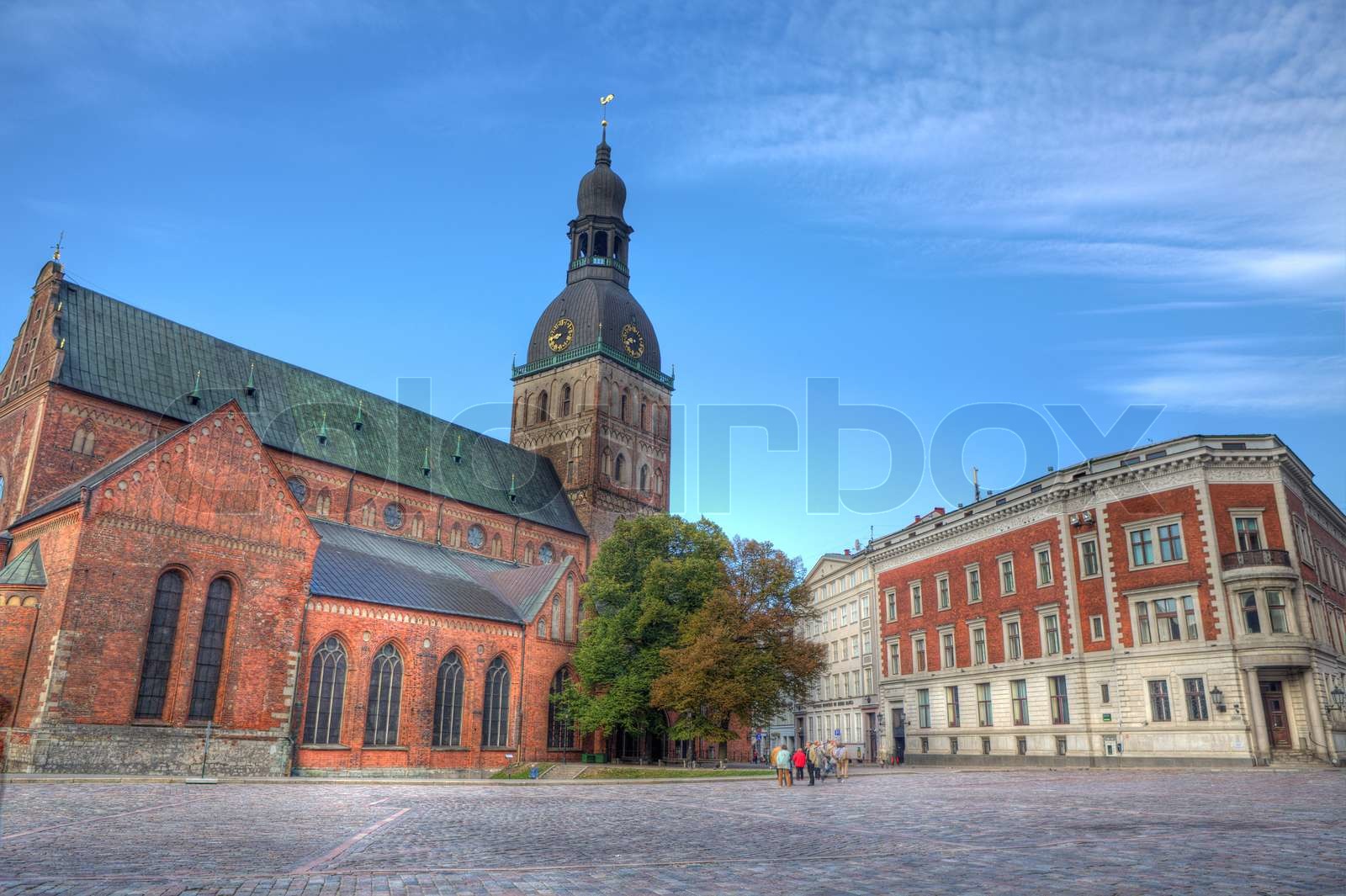 The Dom Cathedral - famous protestant cathedral in Riga, Latvia ...