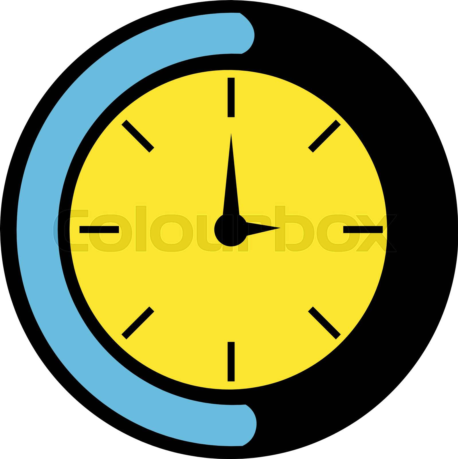 cartoon, uhr, icon | Stock-Vektor | Colourbox