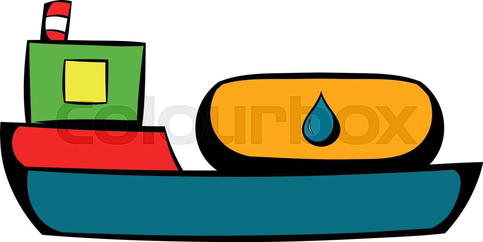 Oil tanker icon, icon cartoon | Stock vector | Colourbox