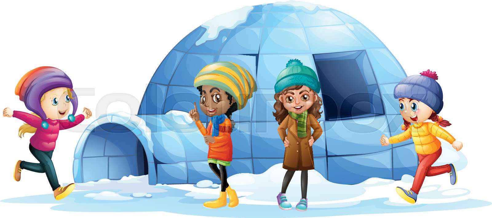 vinter, tegning, klima | Stock vektor | Colourbox