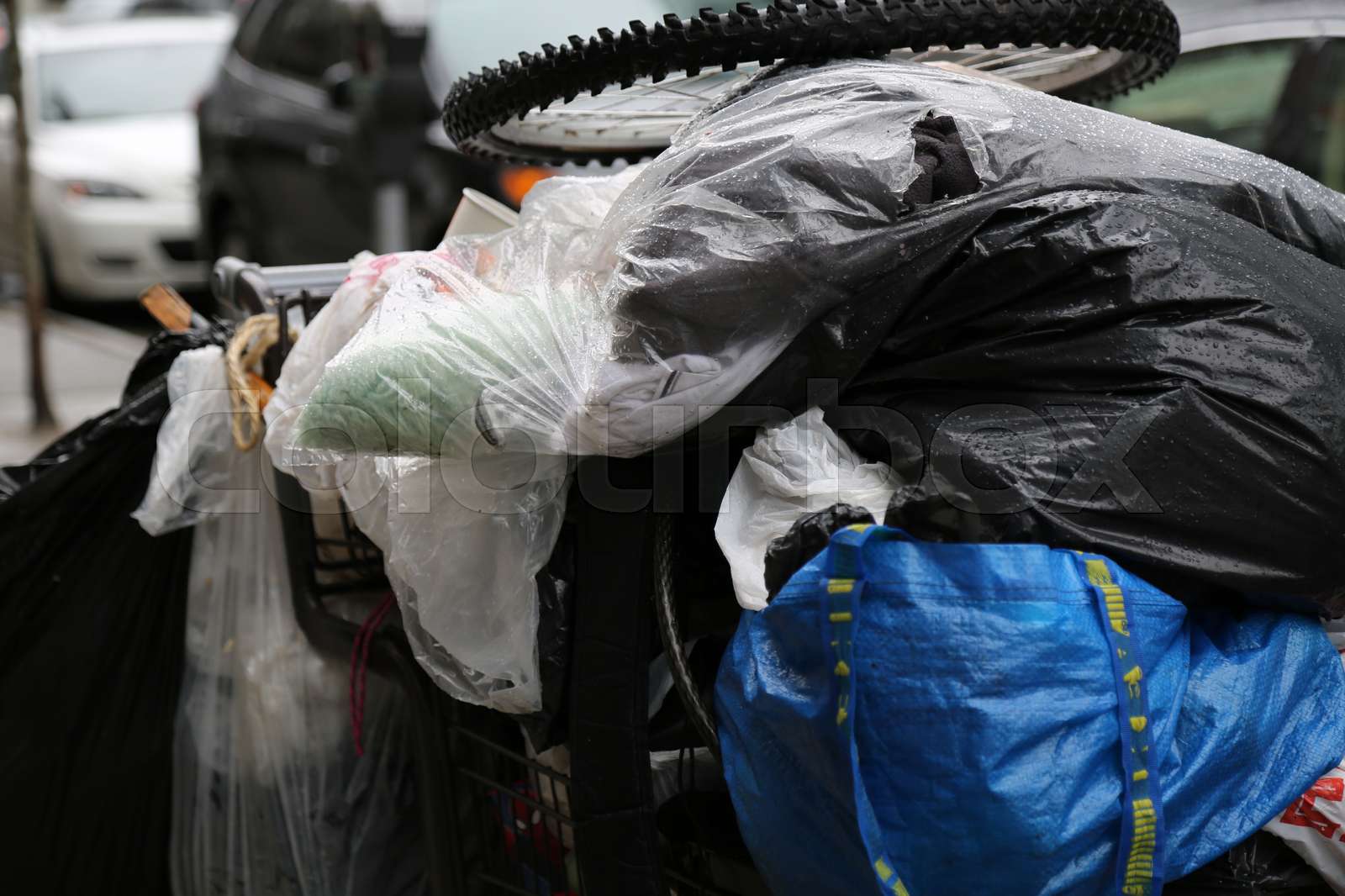 Dirty clothes of homeless person | Stock image | Colourbox