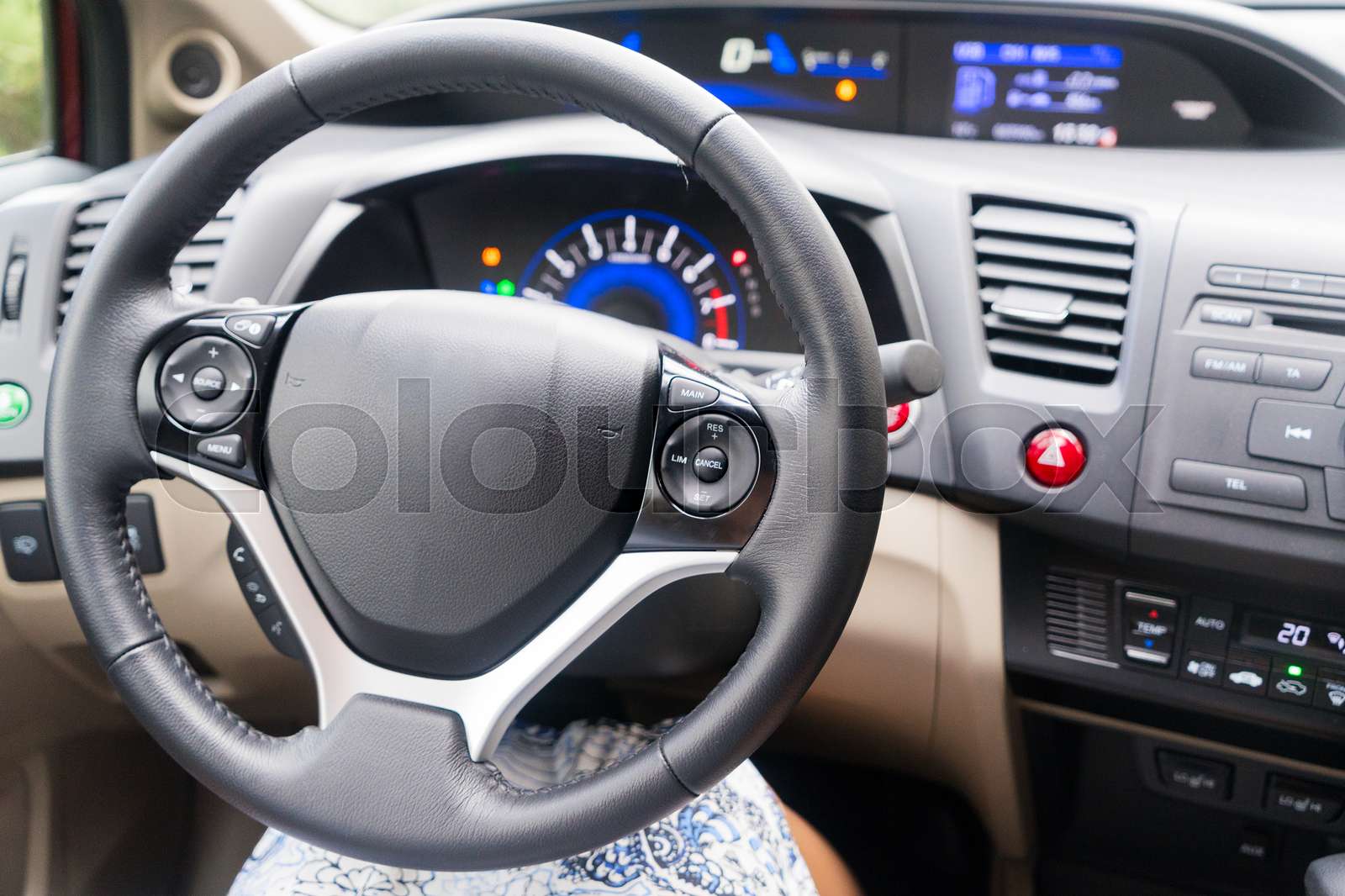car wheel with dashboard | Stock image | Colourbox