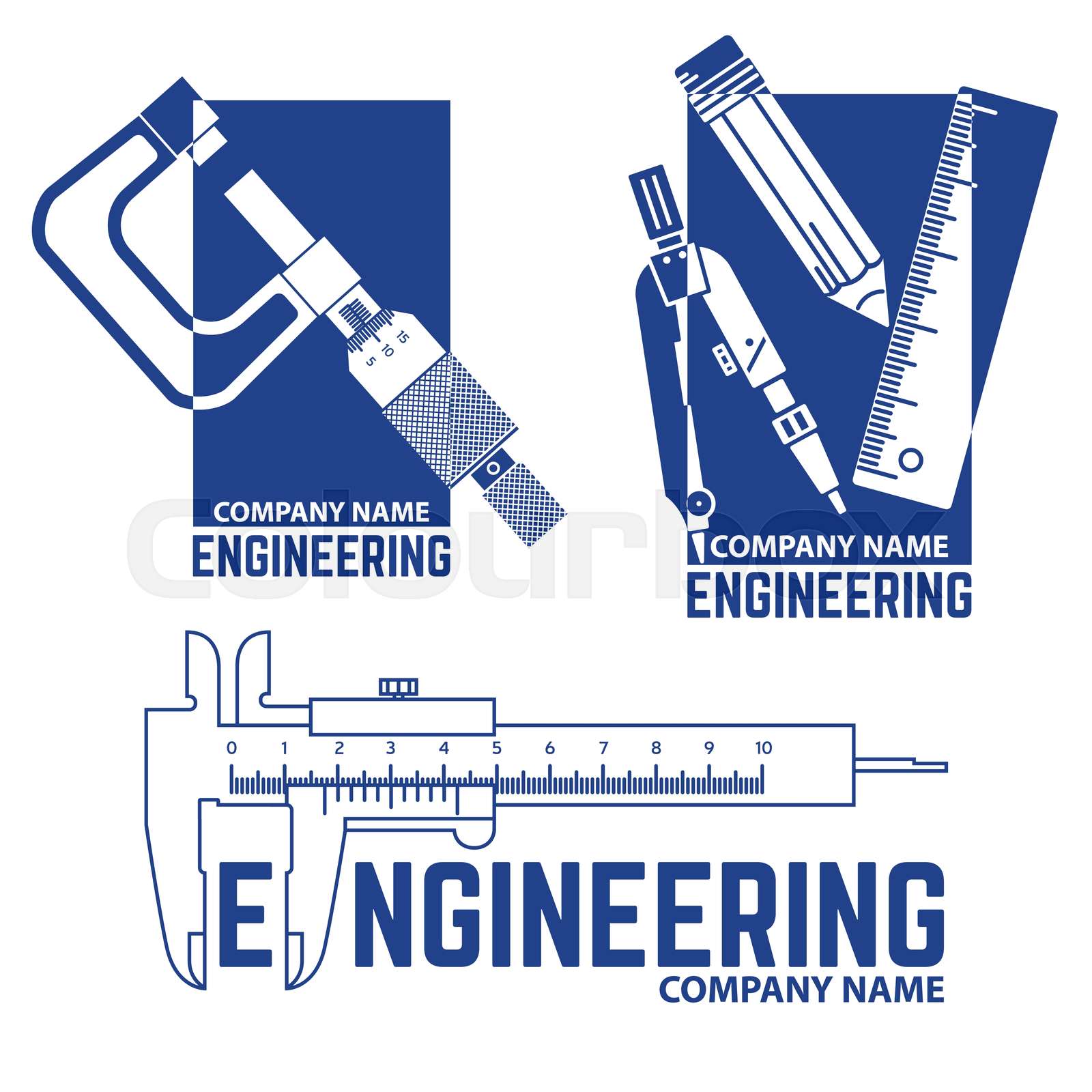 Engineering Company Logo Templates. | Stock vector | Colourbox