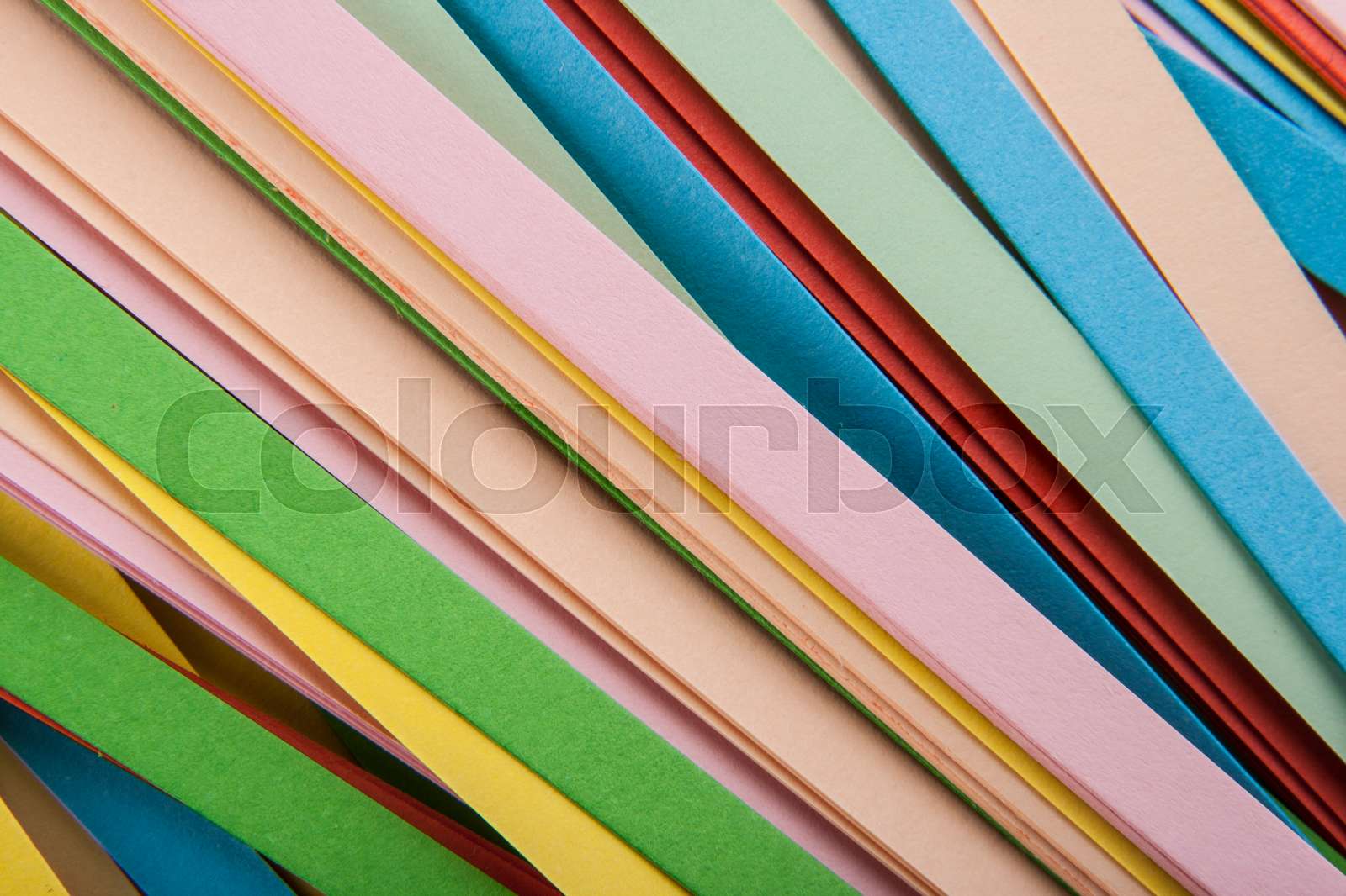 sliced colored paper | Stock image | Colourbox