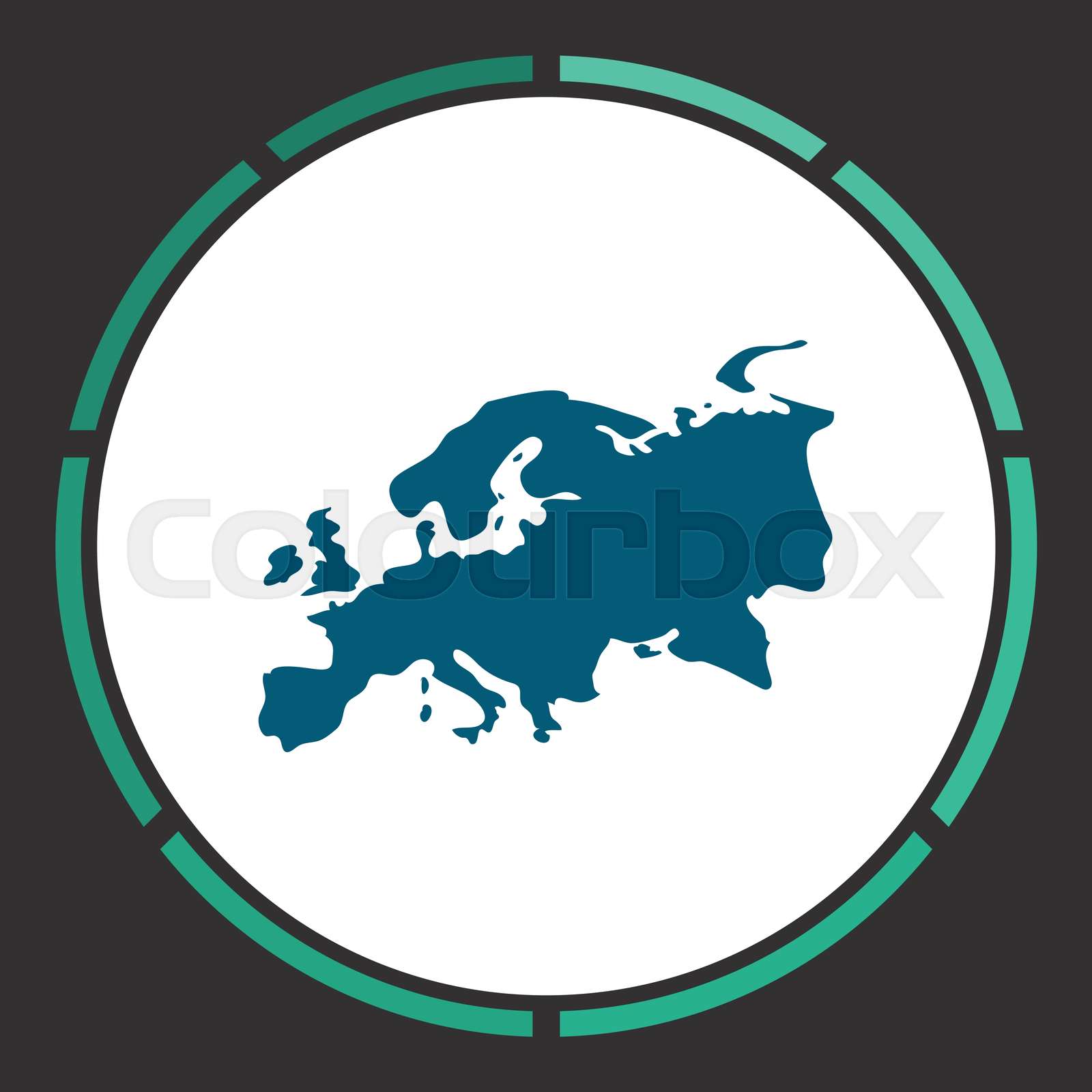 Europe Icon Vector | Stock vector | Colourbox