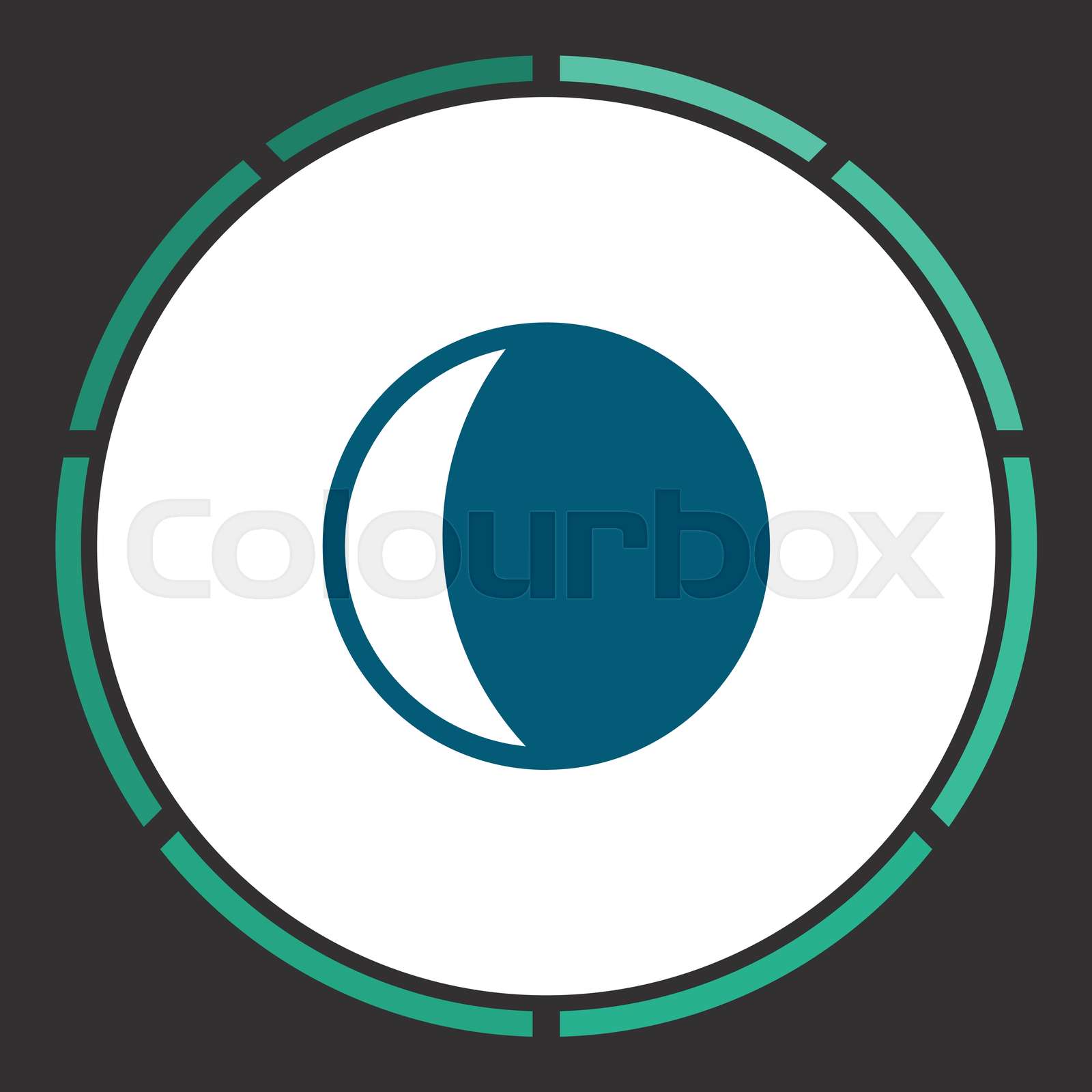 Moon Icon Vector | Stock vector | Colourbox