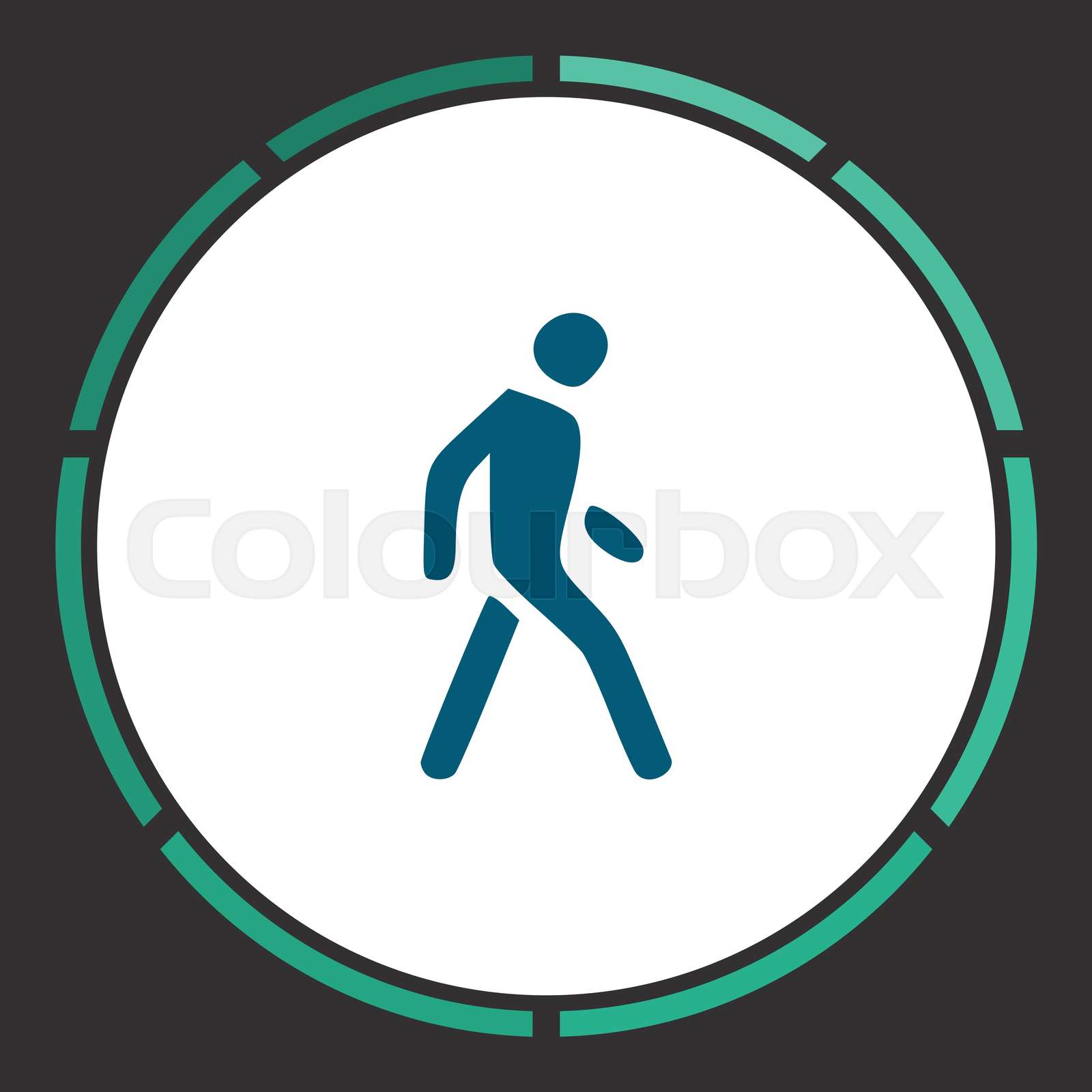 Pedestrian Icon Vector | Stock vector | Colourbox