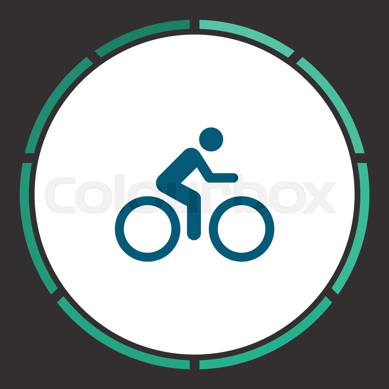 Cycling Icon Vector | Stock vector | Colourbox