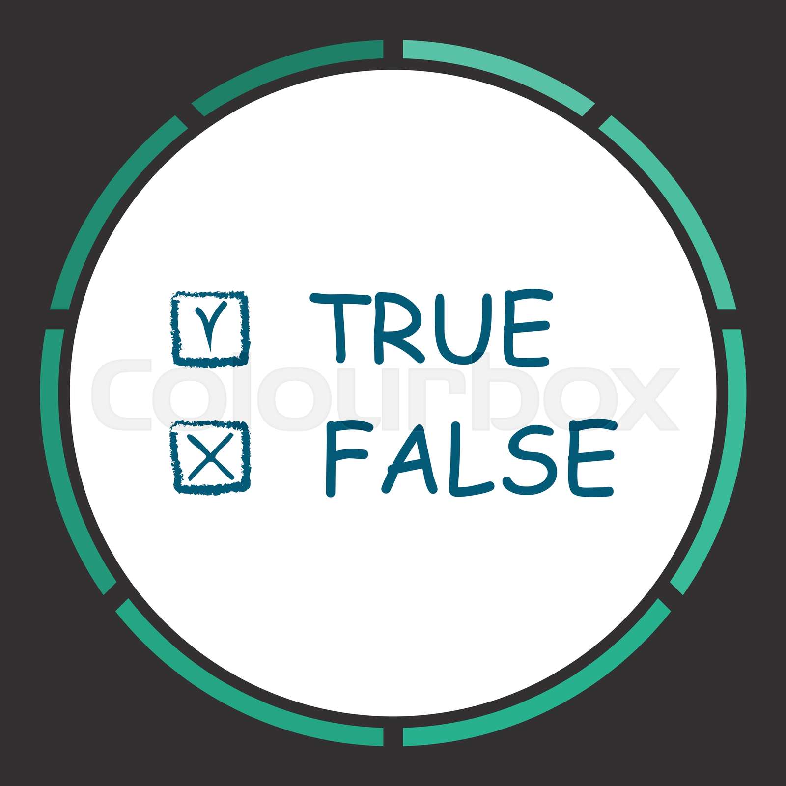 True False Icon Vector | Stock vector | Colourbox