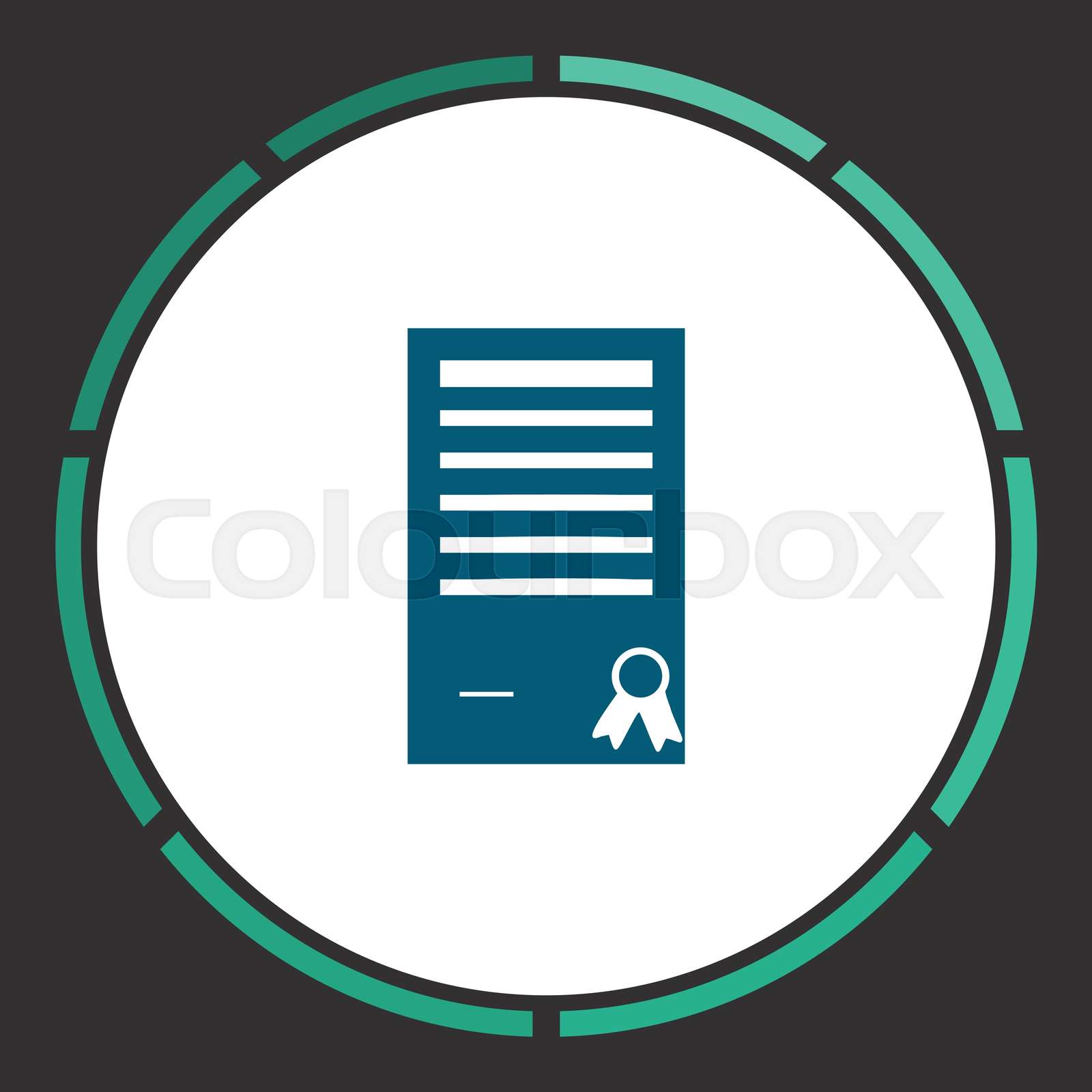 Charter Icon Vector | Stock vector | Colourbox