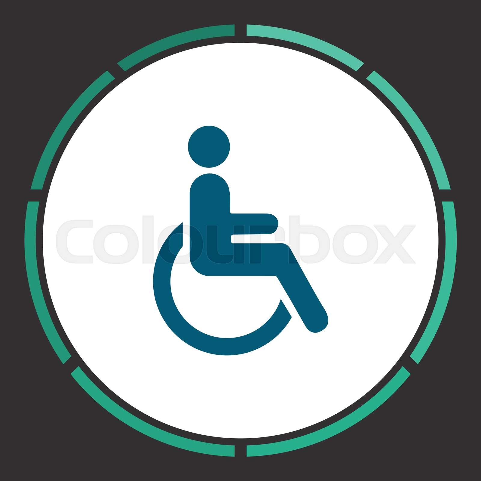 Cripple Icon Vector | Stock vector | Colourbox