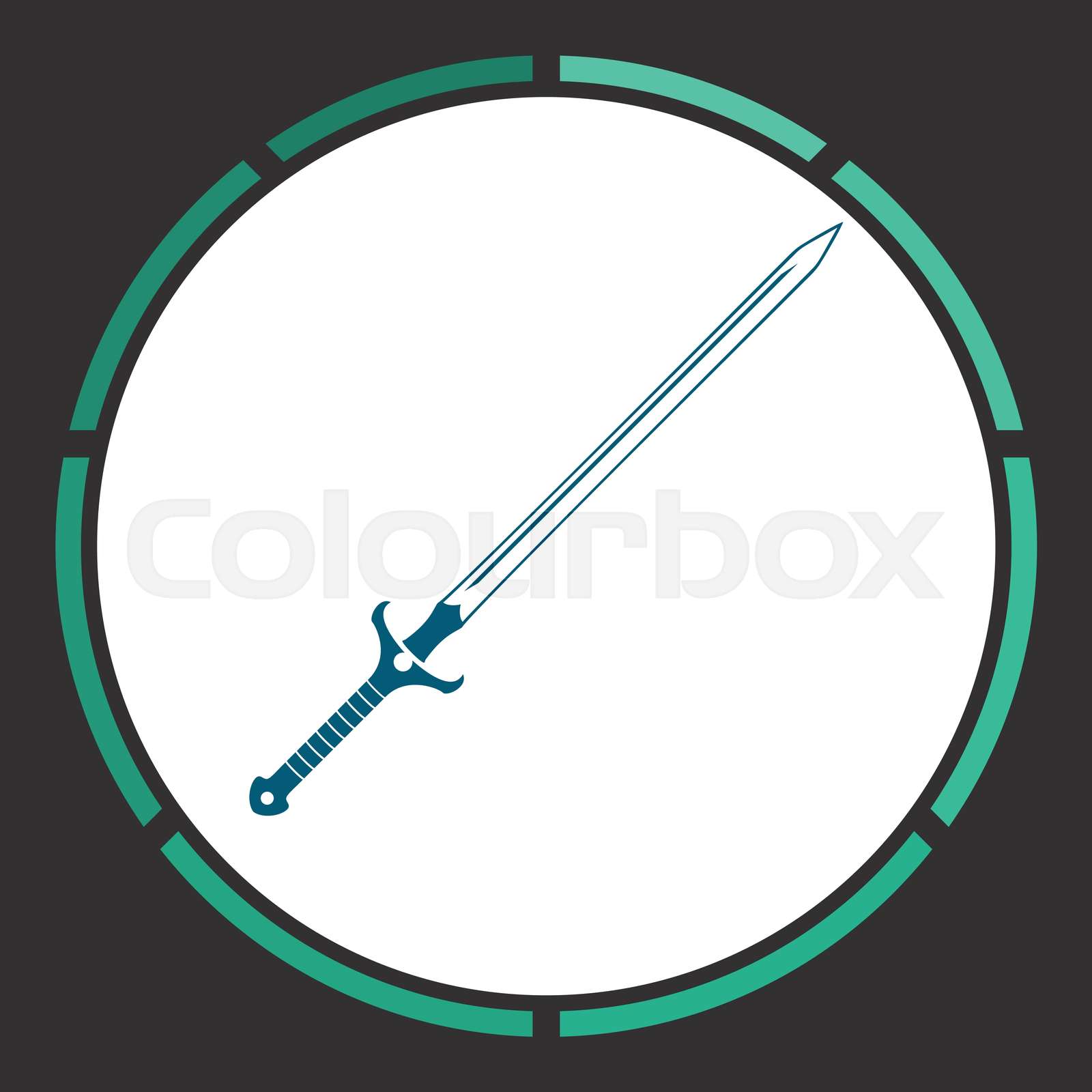 Claymore Icon Vector | Stock vector | Colourbox