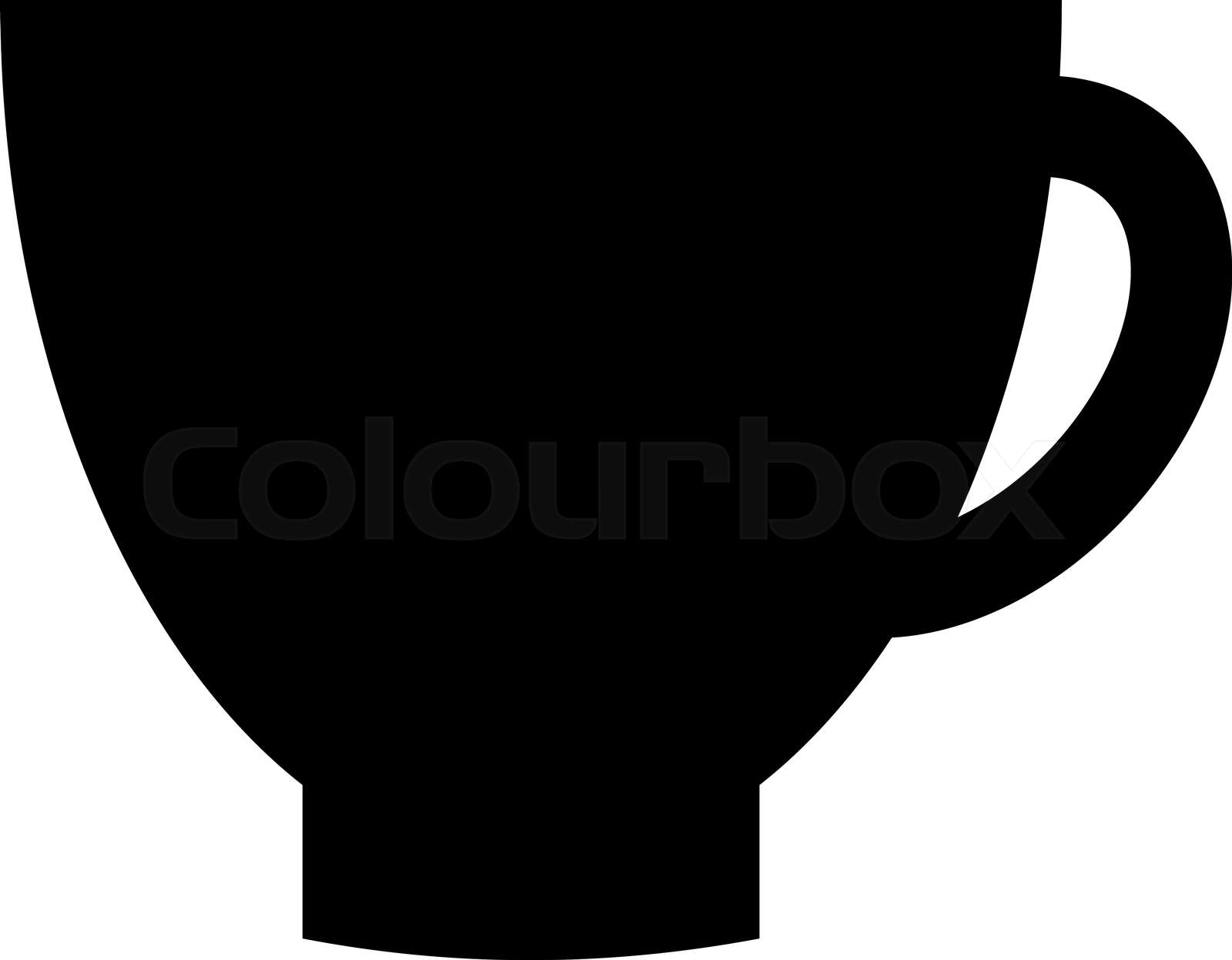 Black coffee cup icon | Stock vector | Colourbox
