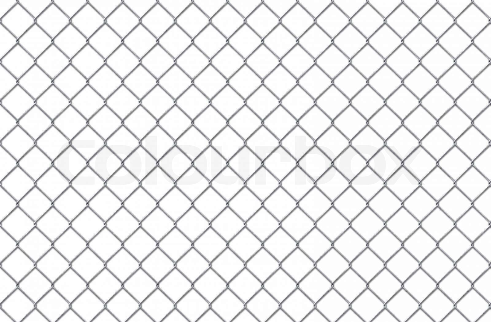 Stål gitter på en hvid baggrund for dig | Stock foto | Colourbox