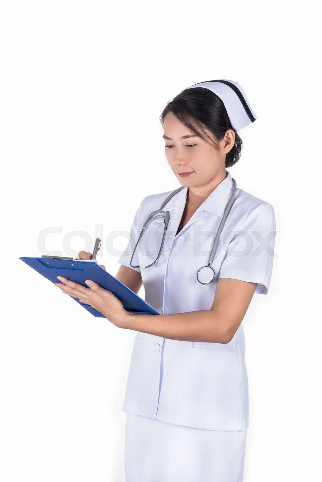 nurse on white background | Stock image | Colourbox