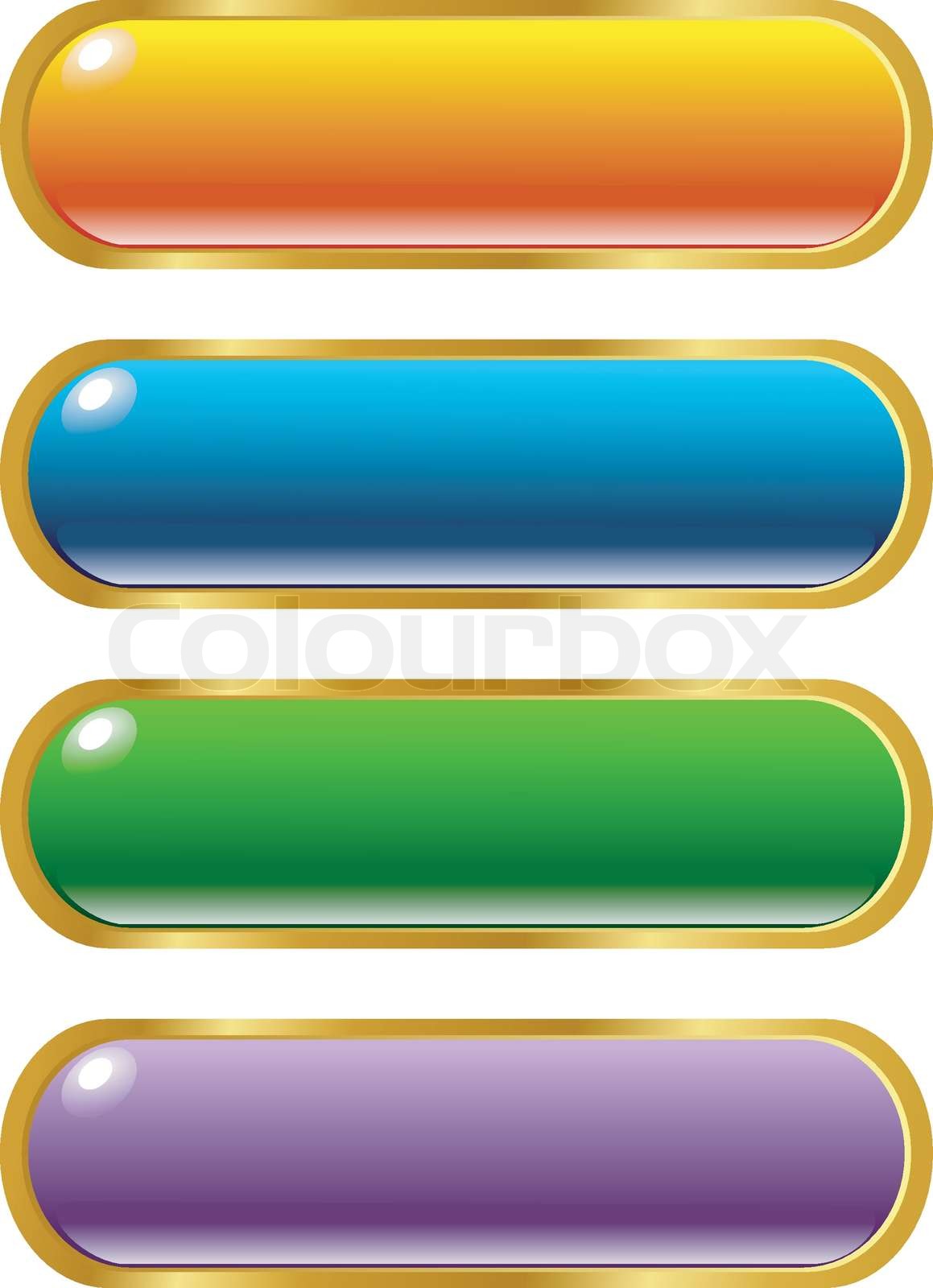Set Of Buttons Stock Vector Colourbox