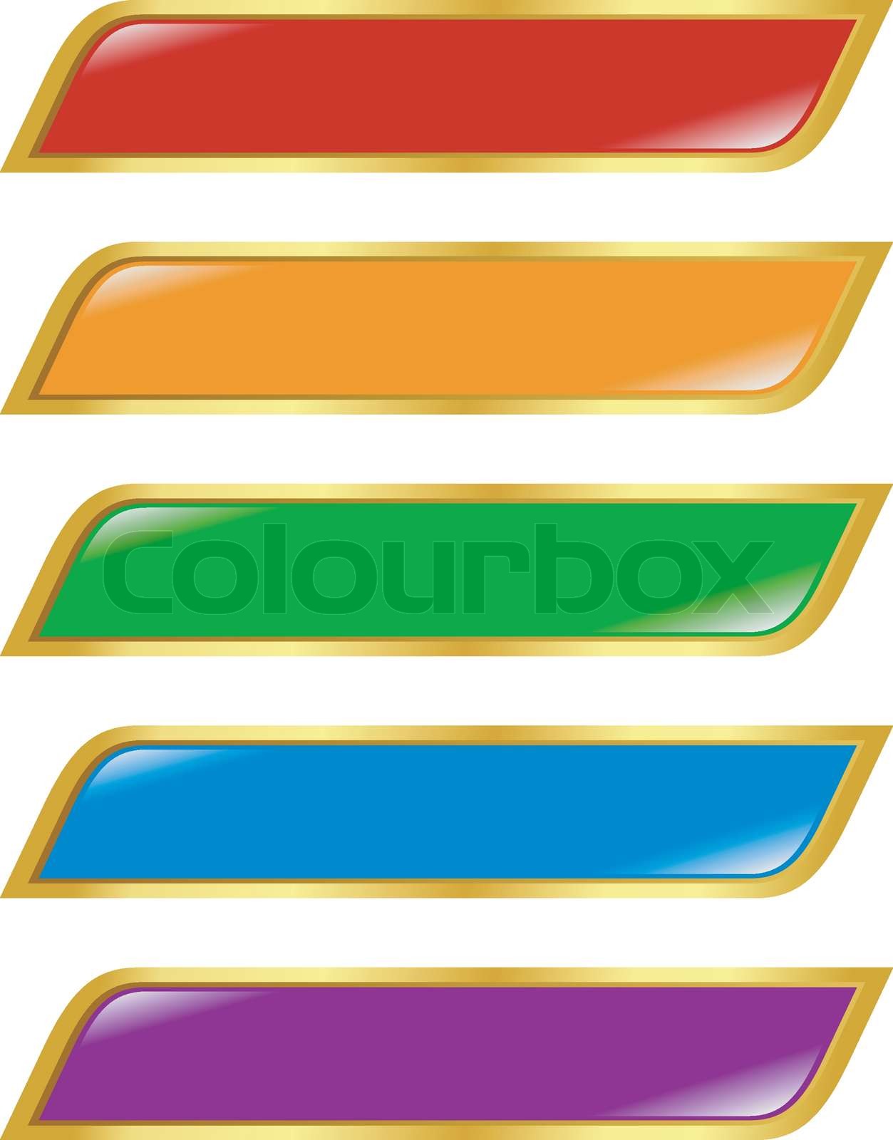 set of buttons | Stock vector | Colourbox