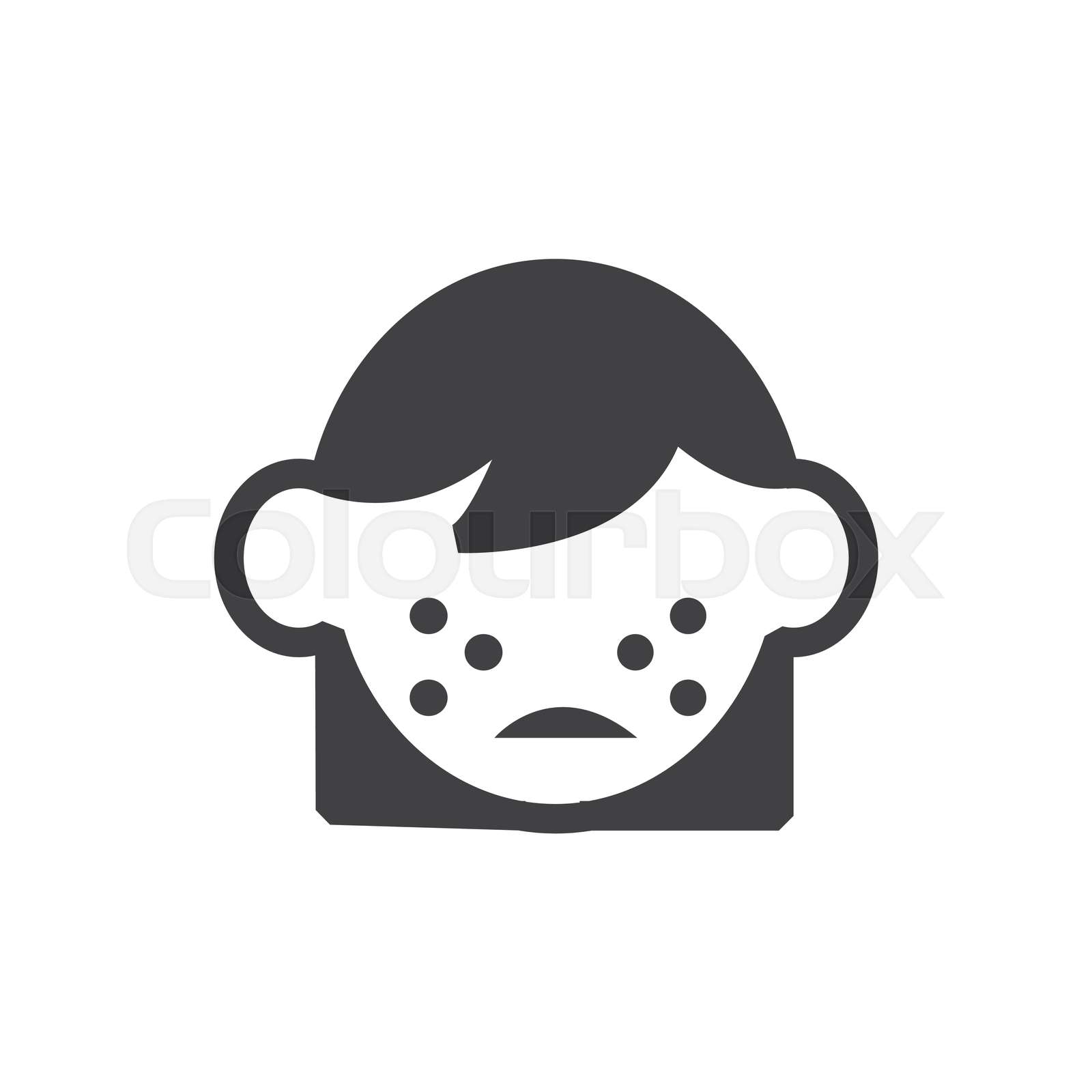 skin acne icon | Stock vector | Colourbox