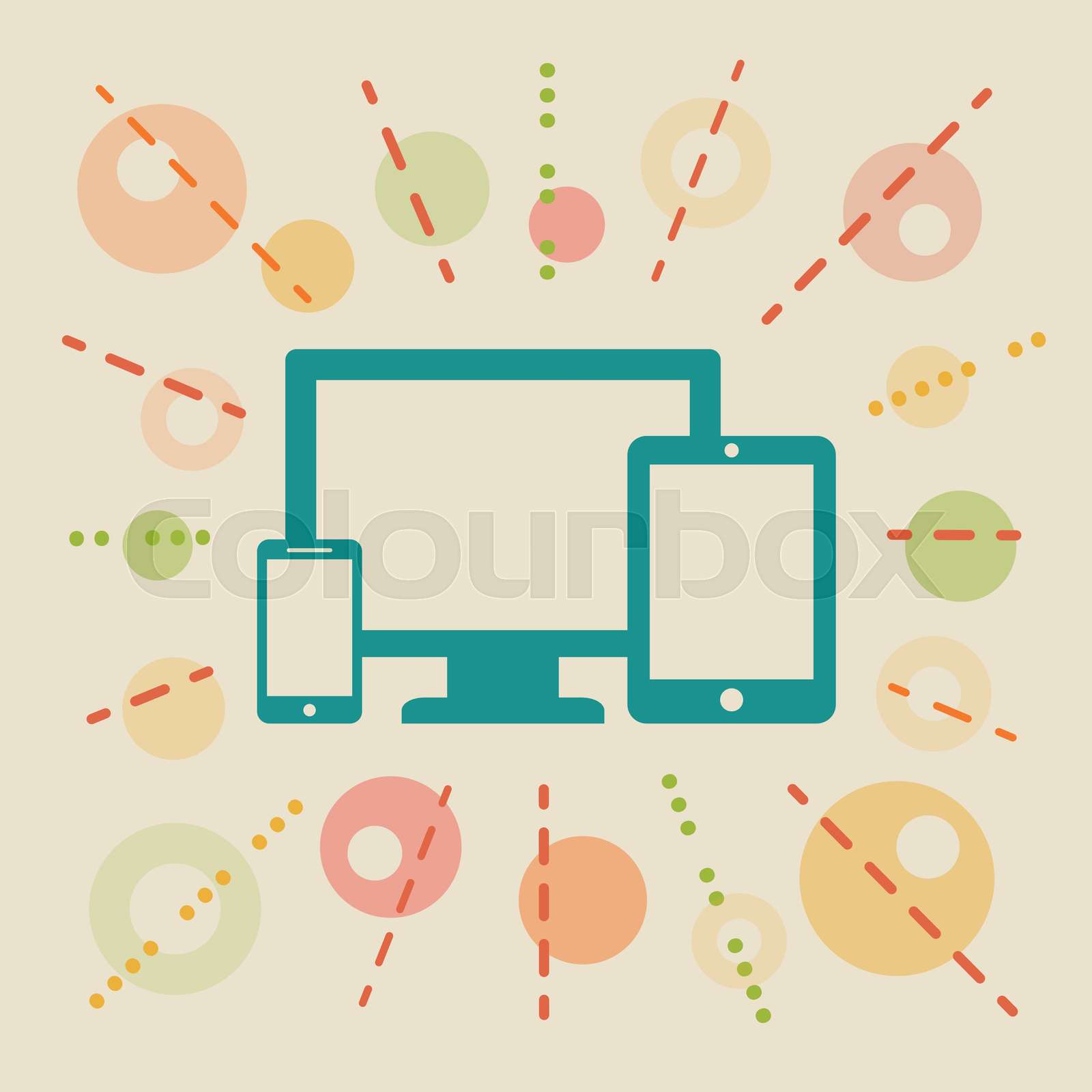 Devices. Concept illustration | Stock vector | Colourbox