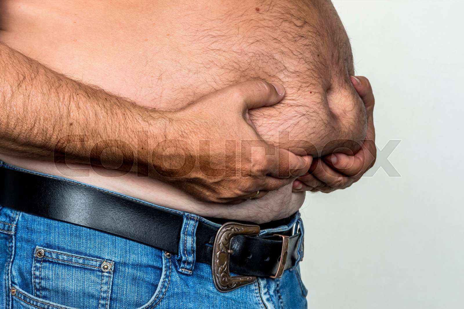 man with overweight | Stock image | Colourbox