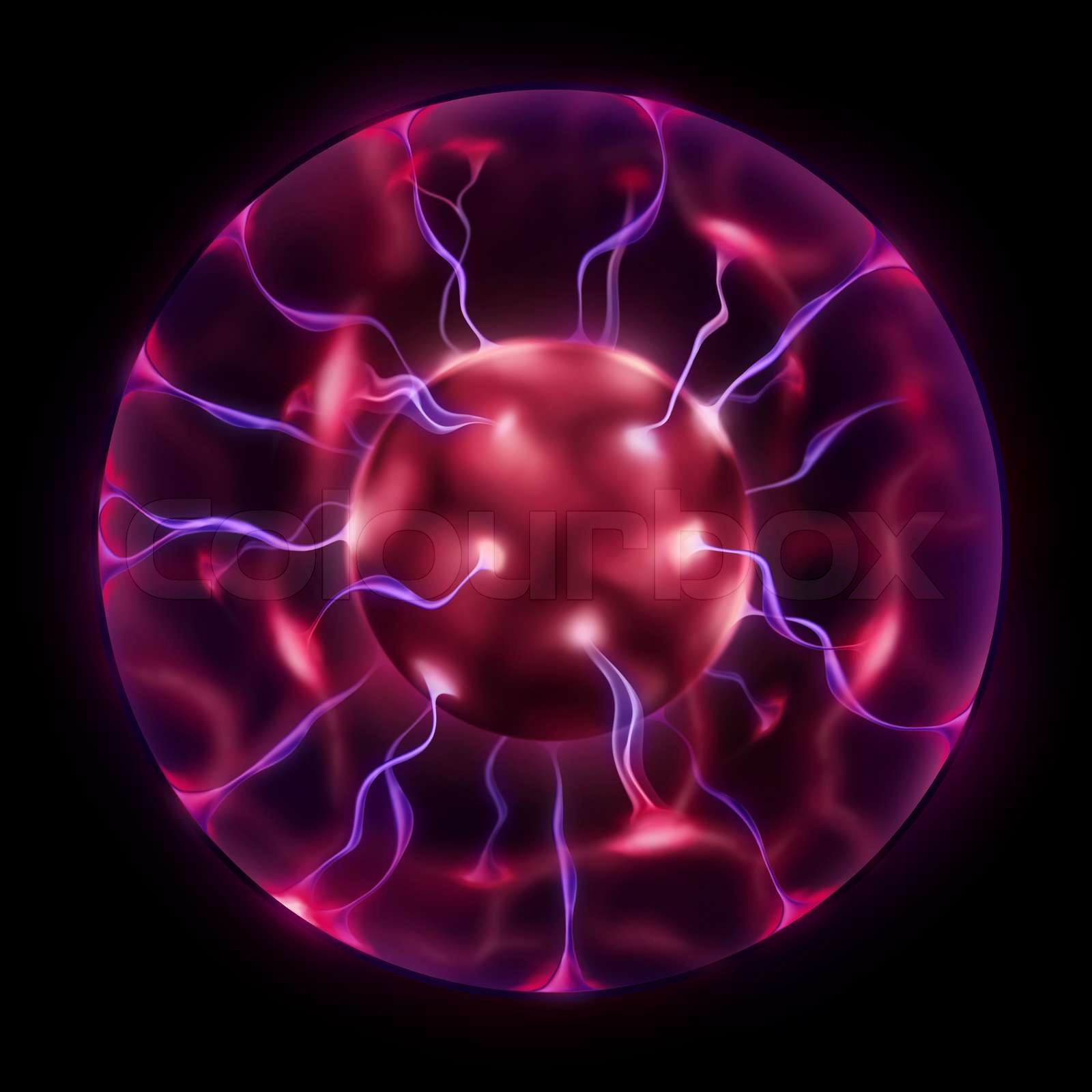 Magic Ball Isolated on Black Background Computer Graphics | Stock image ...