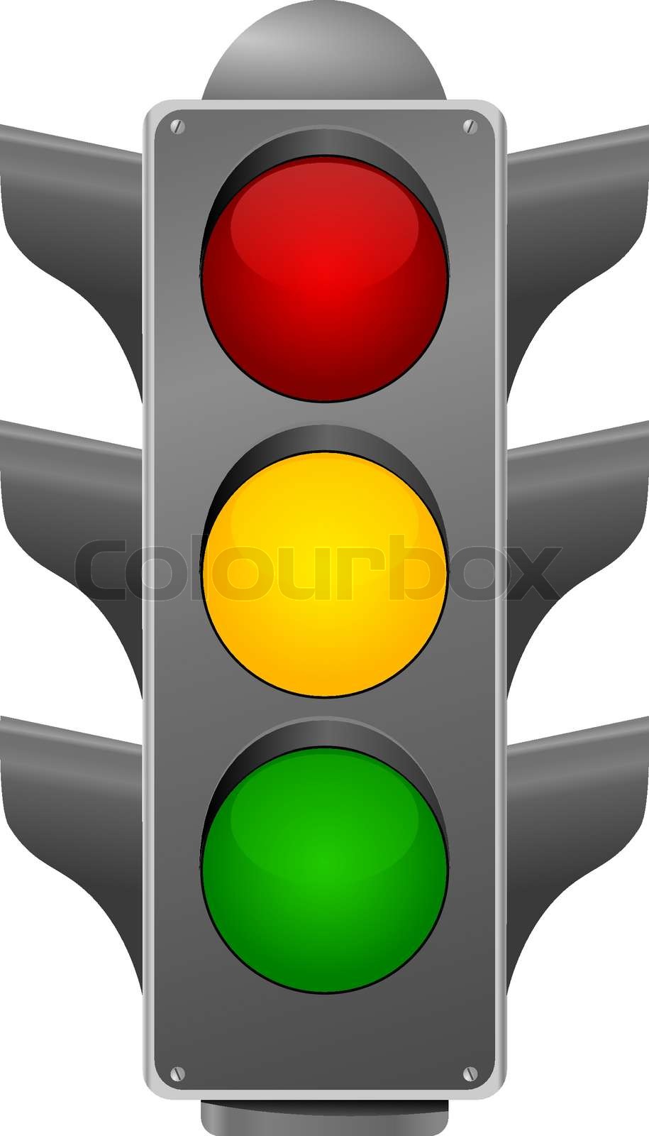Vector Illustration einer Ampel | Stock-Vektor | Colourbox