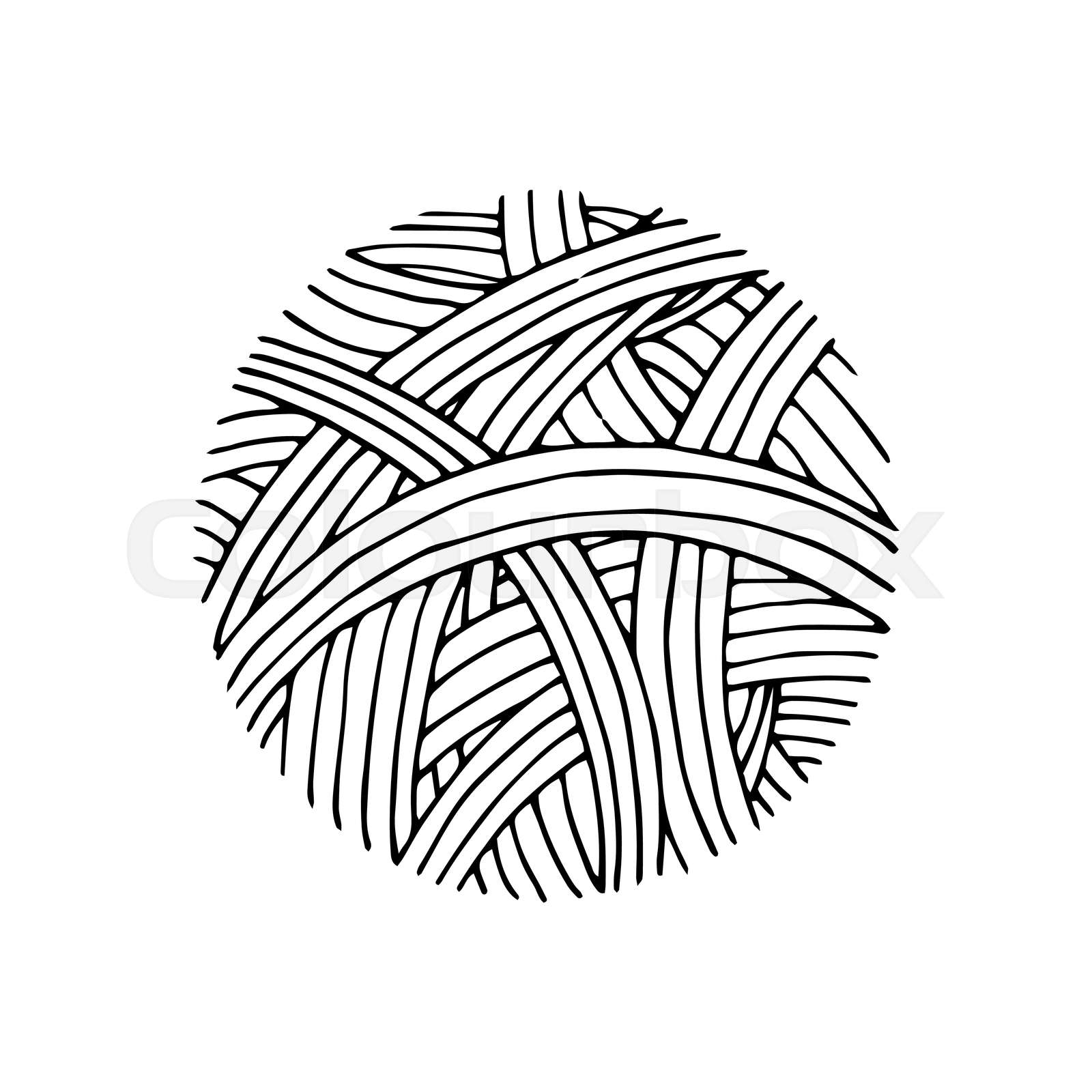 Yarn ball pattern | Stock vector | Colourbox