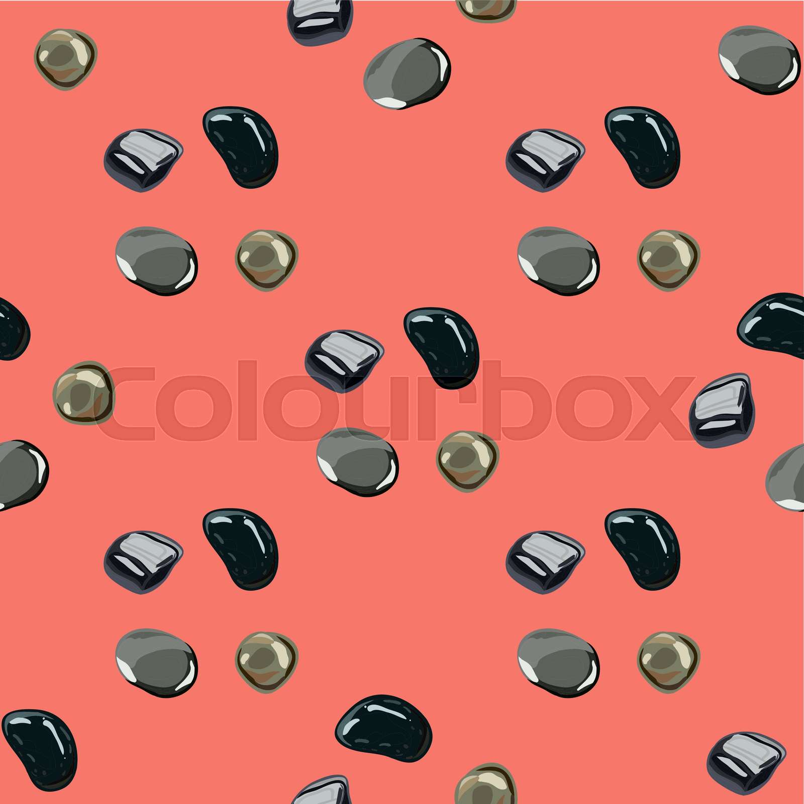 Stones in vector | Stock vector | Colourbox