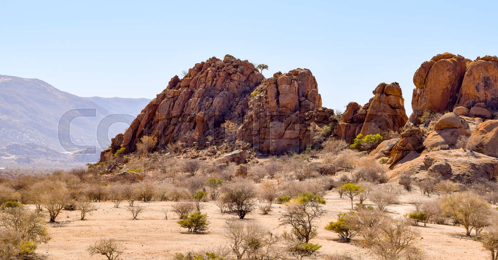 rock formation in Namibia | Stock image | Colourbox