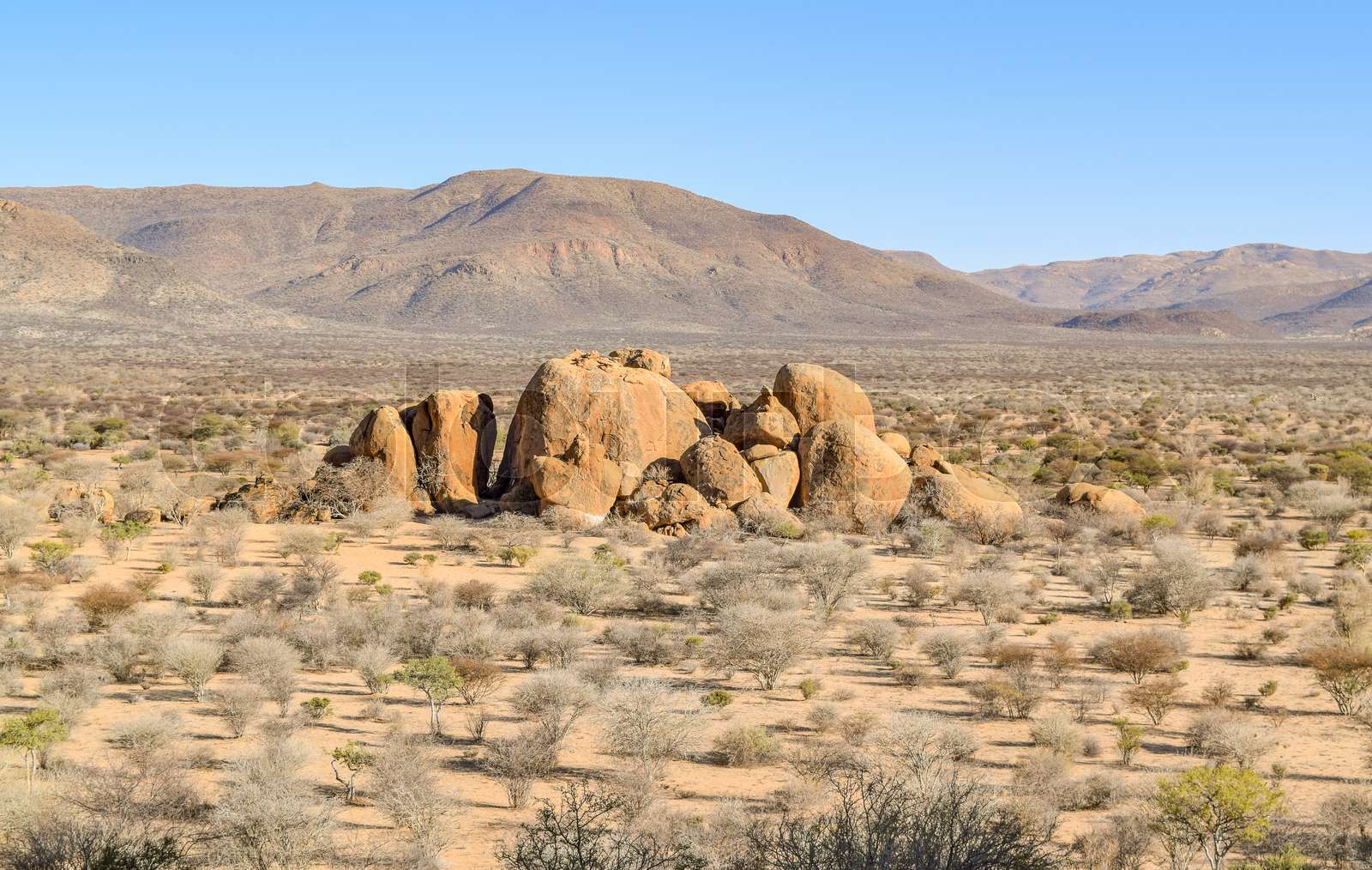 rock formation in Namibia | Stock image | Colourbox