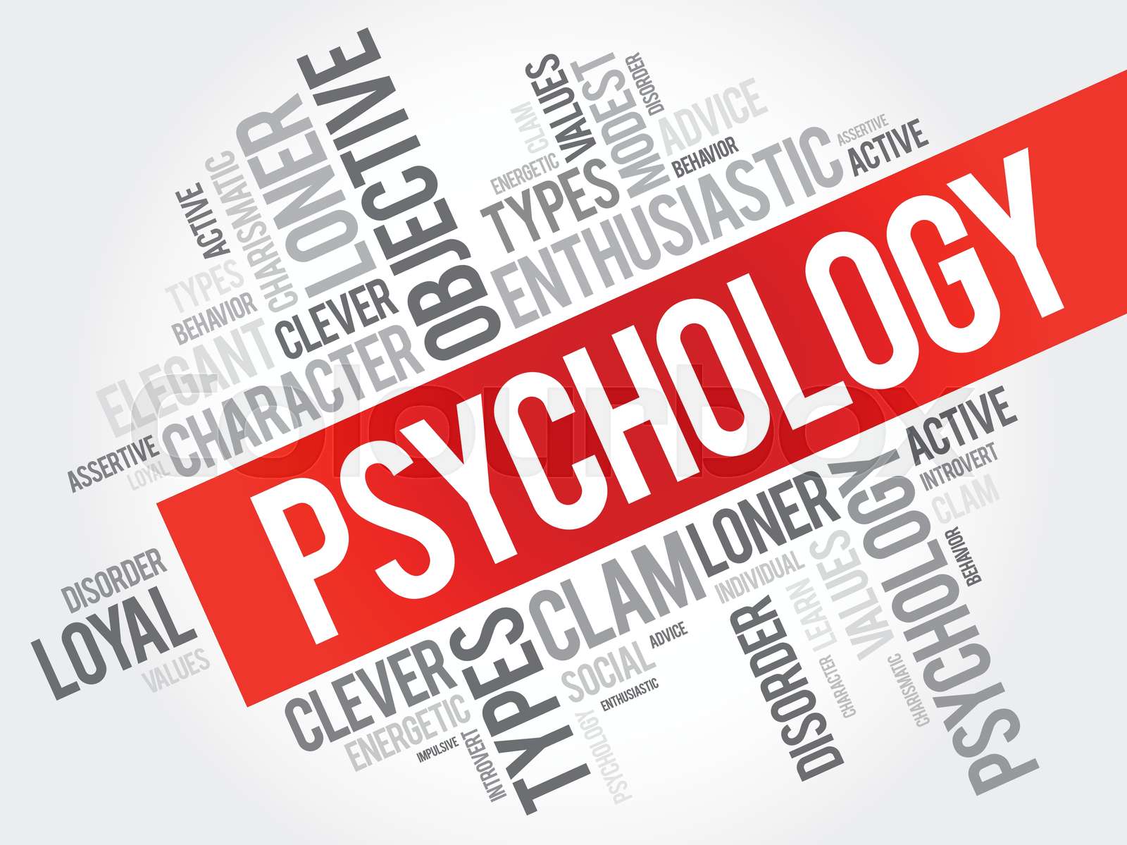 Psychology word cloud collage | Stock vector | Colourbox