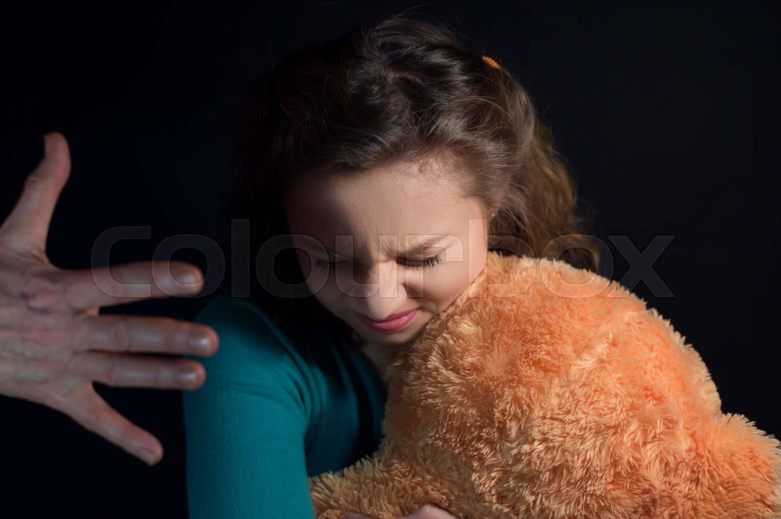 Violence, the mother beat the child | Stock image | Colourbox