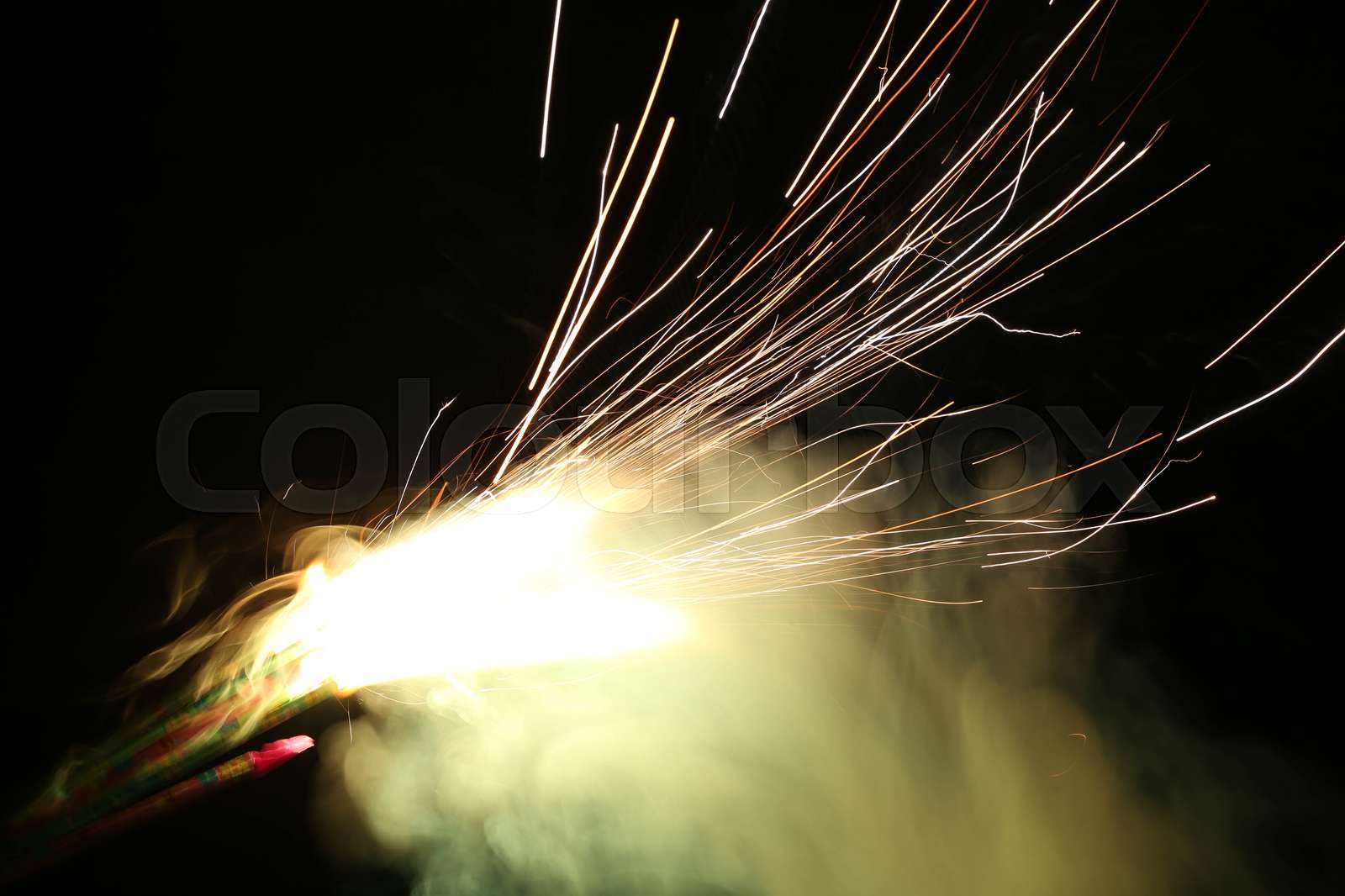 Beautiful Fireworks Lines | Stock image | Colourbox
