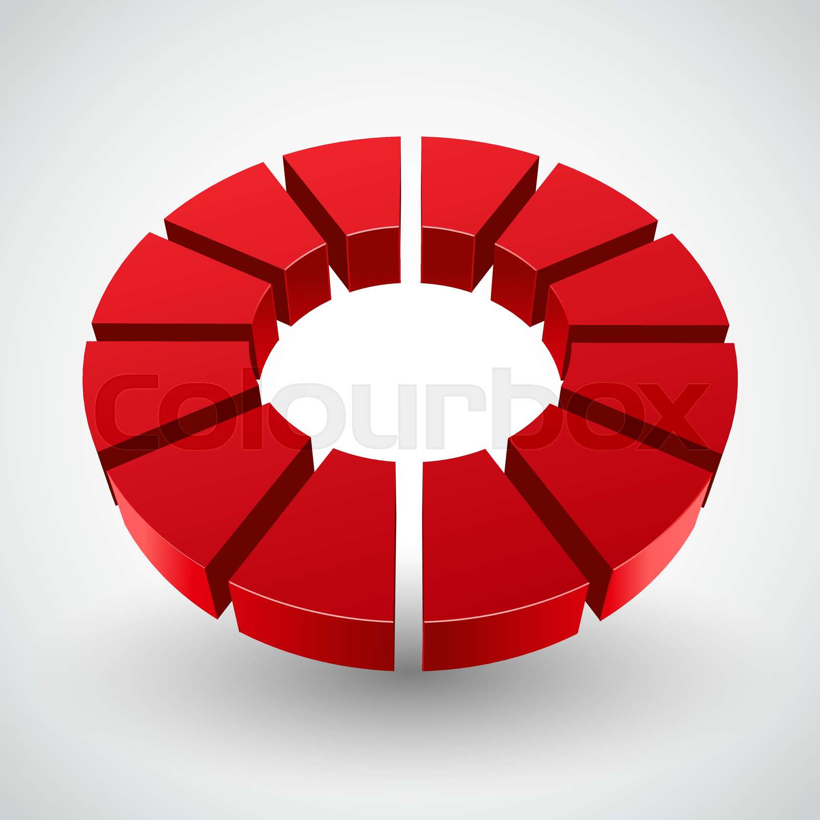 Vector Illustration of abstract red circle | Stock vector | Colourbox