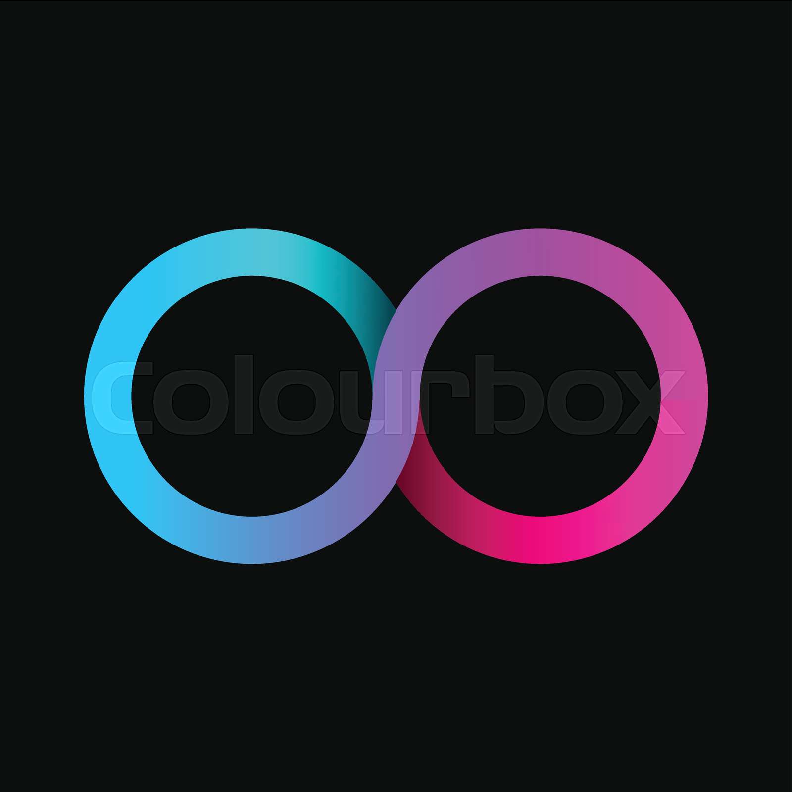 Colorful infinity business logo. Eternity concept. Vector illustration ...