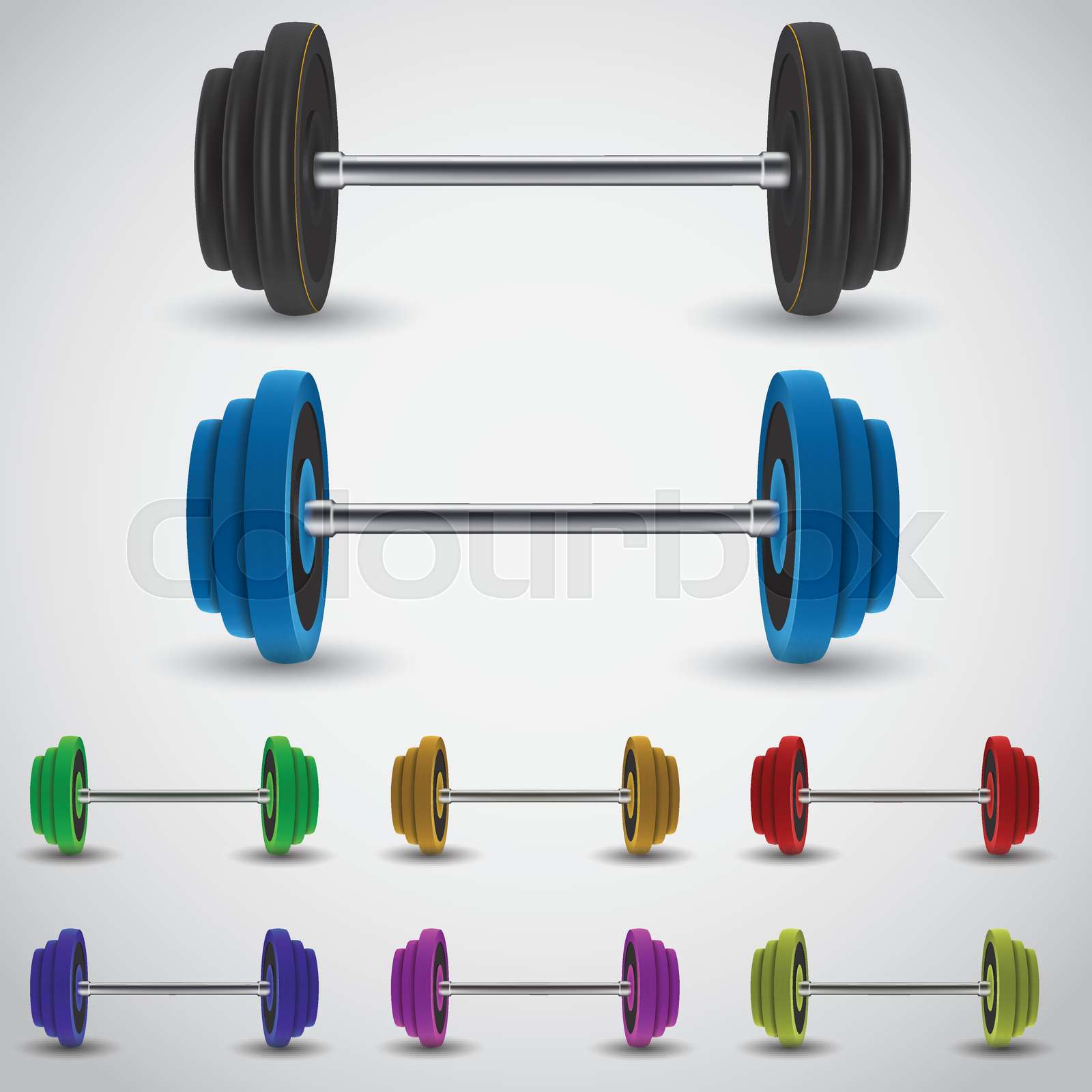 weights vector illustration. | Stock vector | Colourbox