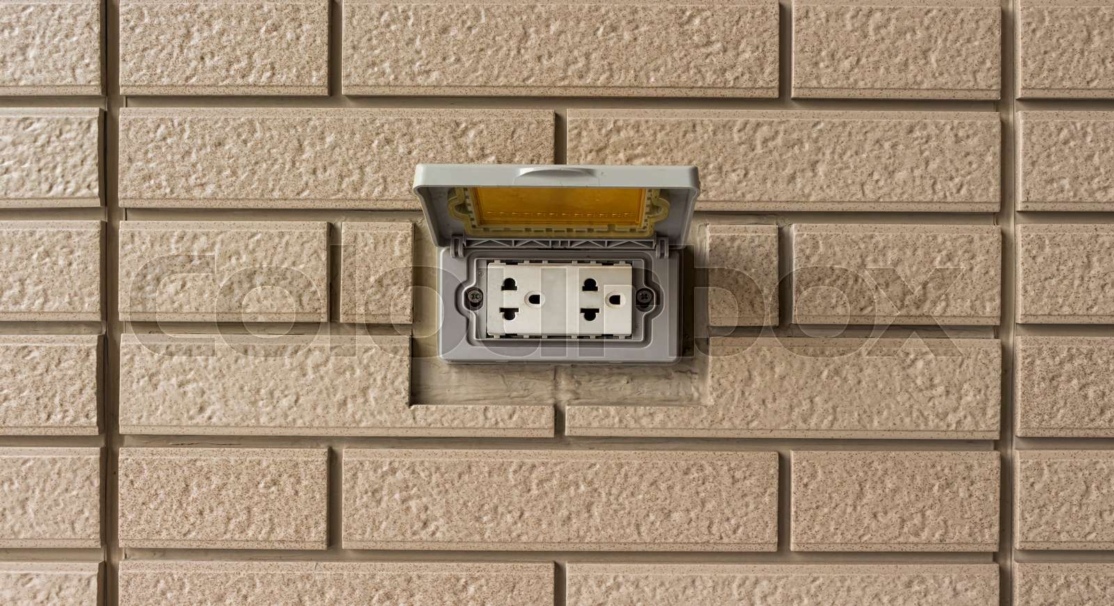 socket in wall | Stock image | Colourbox
