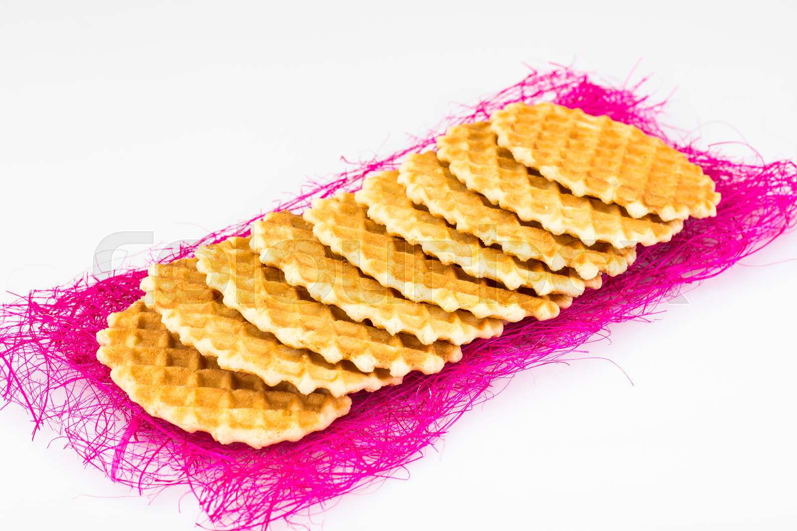 Crispy sweet sweet wafers | Stock image | Colourbox