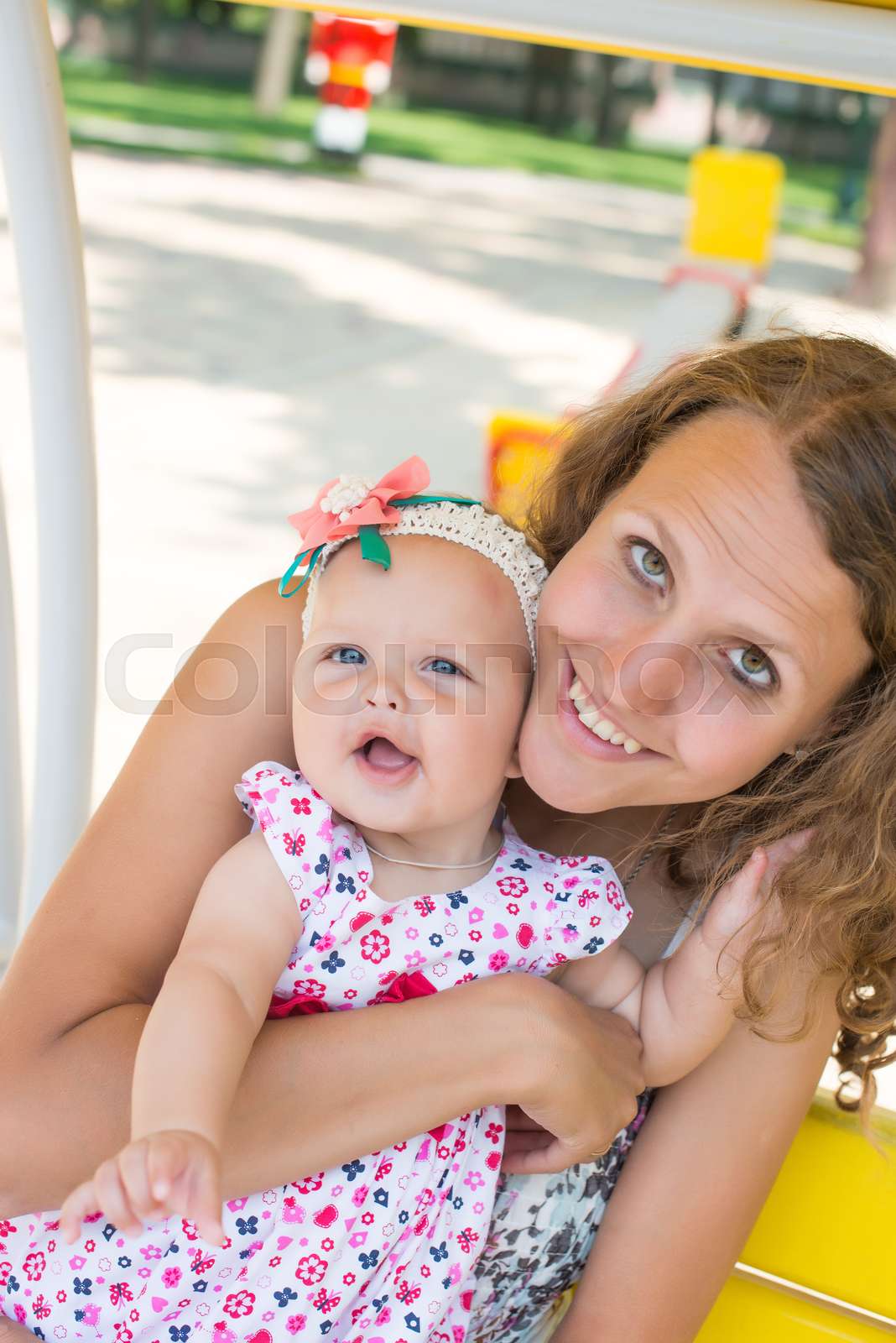 mother and preteen daughter summer portrait in the green beautiful park ... mother and preteen daughter summer portrait in the green beautiful park ...
