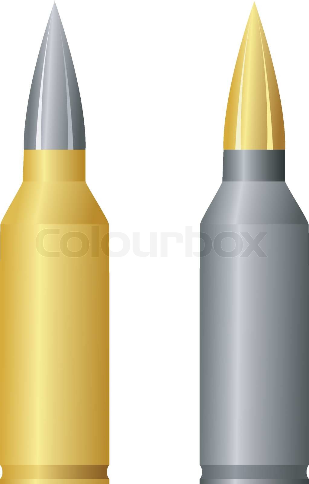 rifle cartridge vector | Stock vector | Colourbox